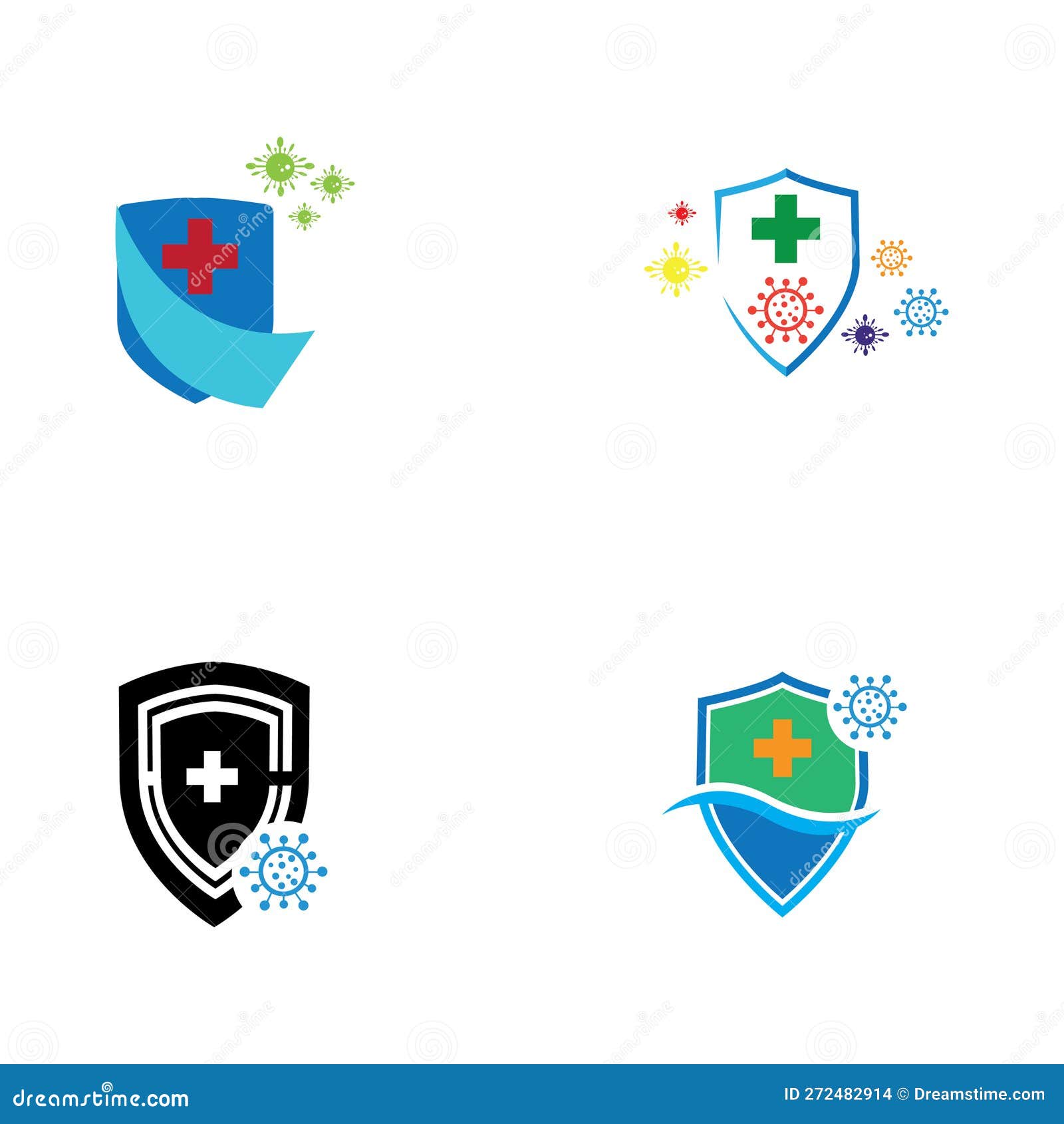 Virus Protection Logo Images Illustration Design Stock Vector ...