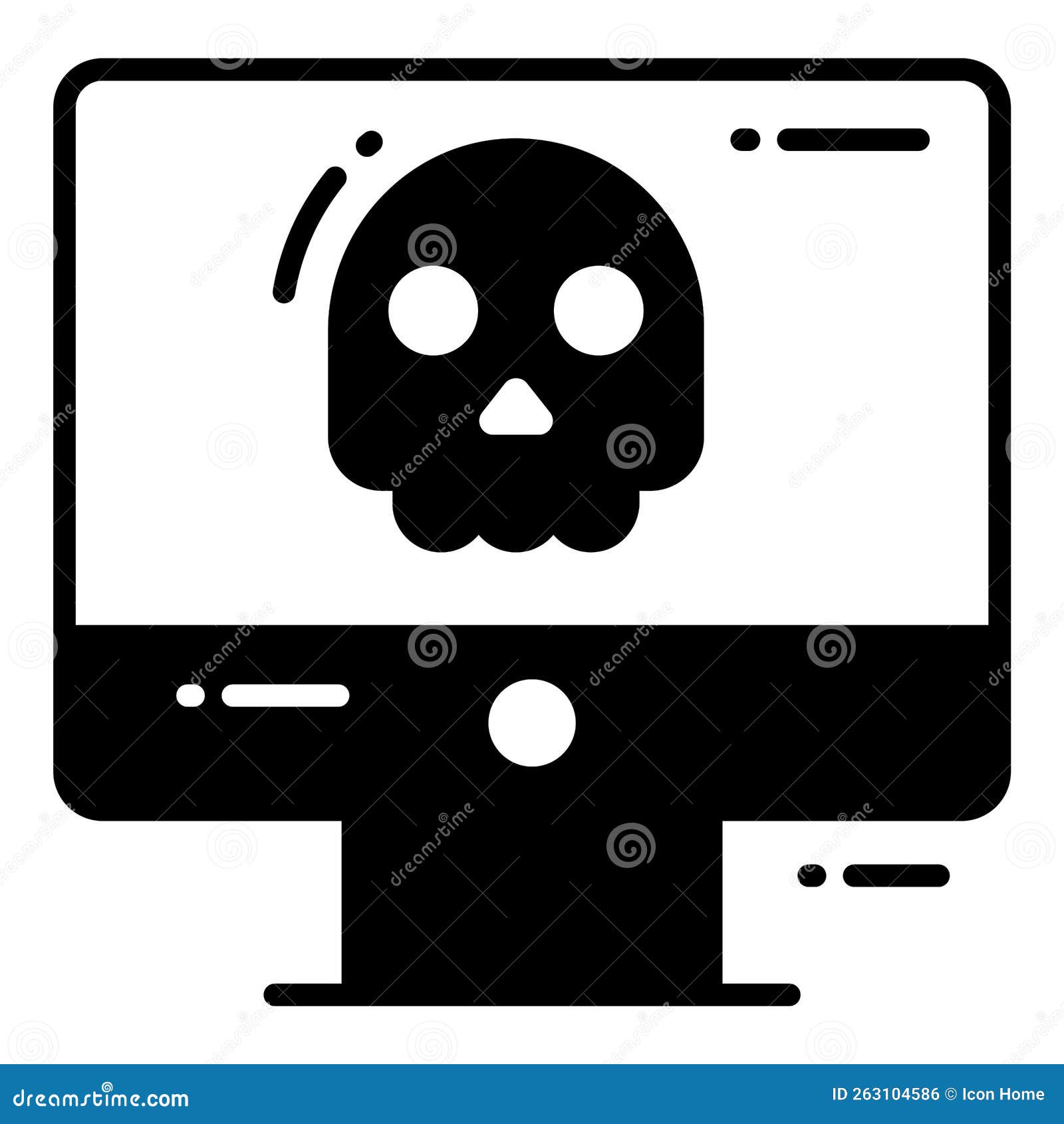 Virus, Protection and Security Vector Icons Set Cyber Computer Network ...