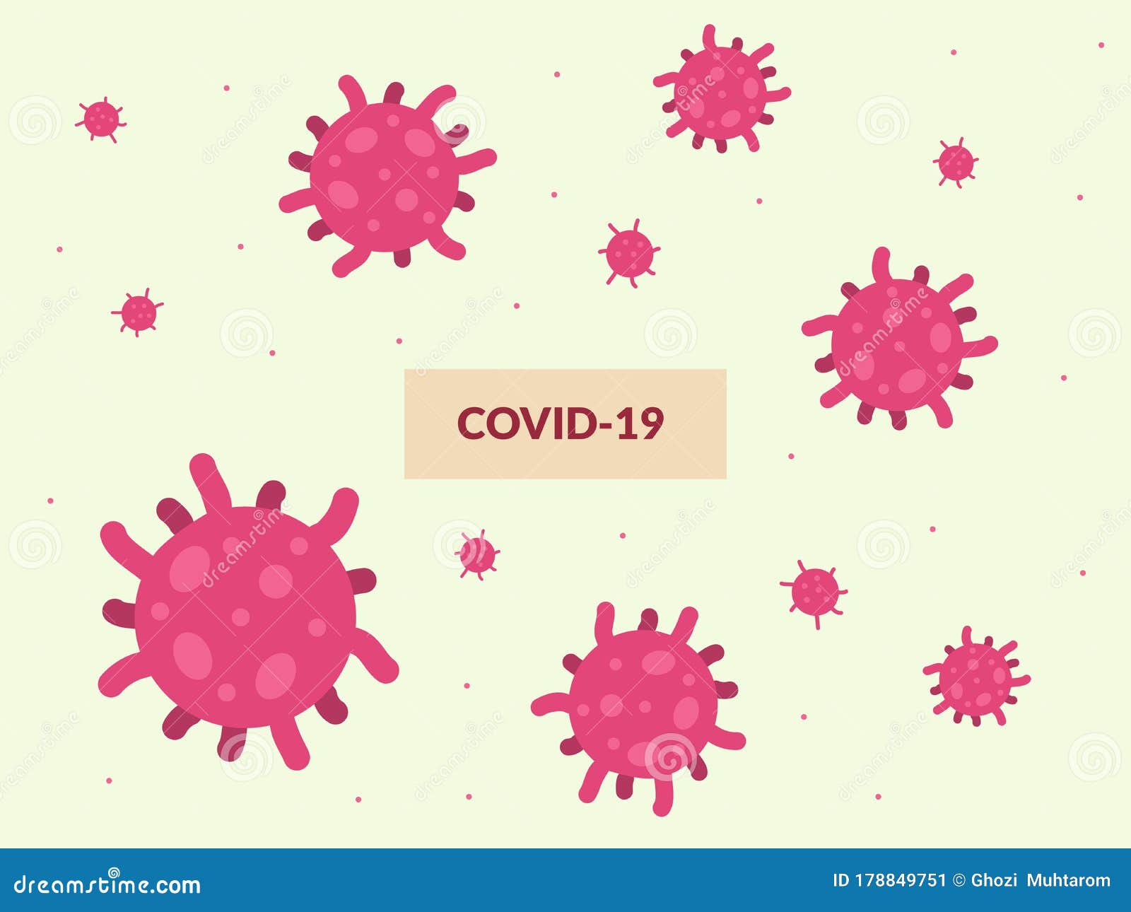 Virus with Red Color for Website Background and Pattern Texture with ...