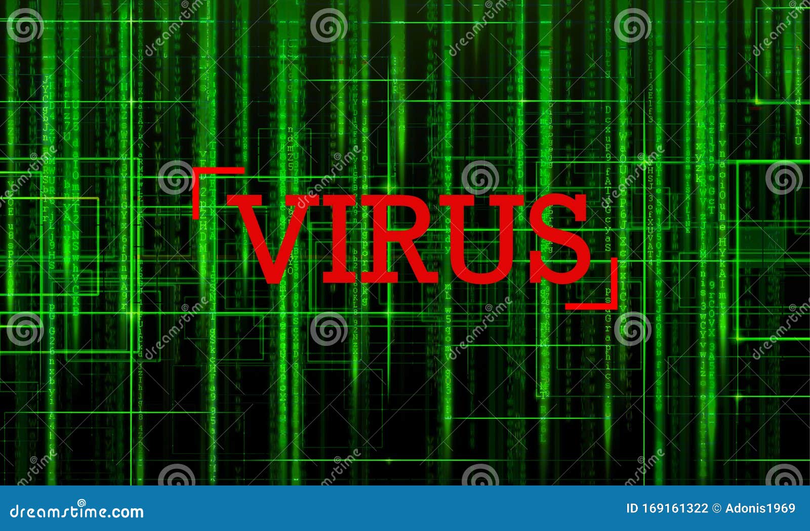 Virus red text stock illustration. Illustration of generated - 169161322