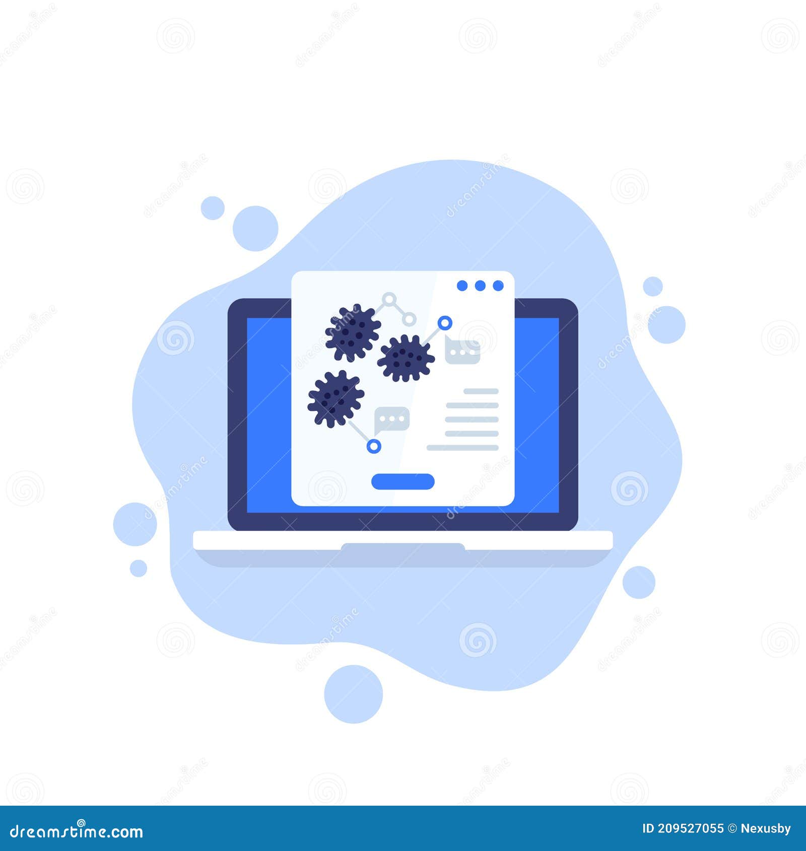 Virus Research, Epidemiology Vector Icon Stock Vector - Illustration of ...