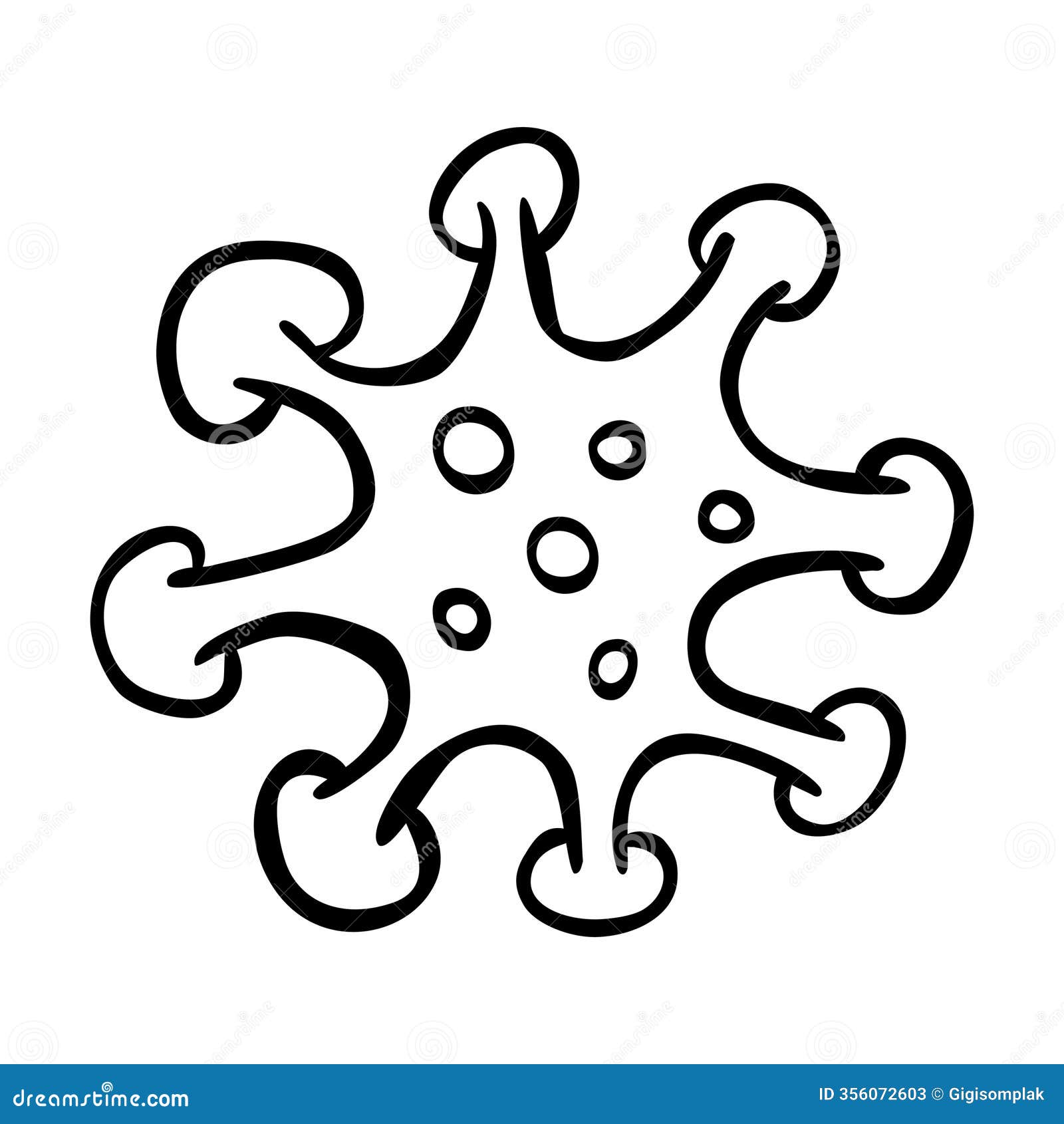 Virus, Simple Vector Hand Draw Sketch Illustration | CartoonDealer.com ...