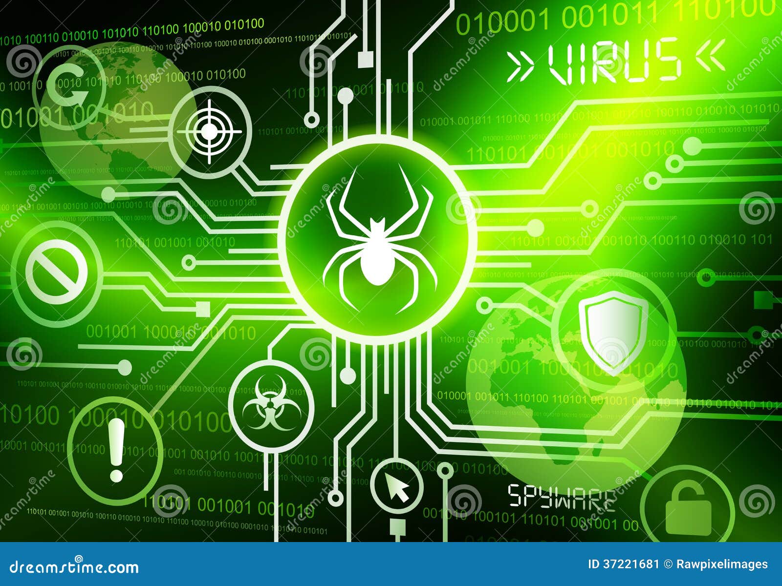 Virus Spider Concept Vector Stock Vector - Illustration of care ...