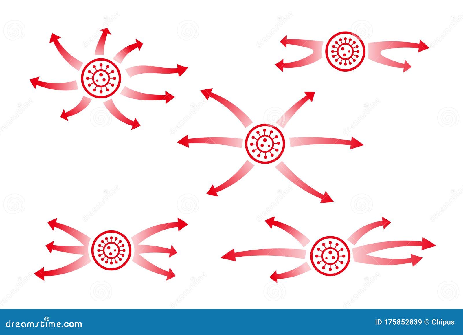 Virus Spread As War Attack or Assault Concept. Stock Vector ...