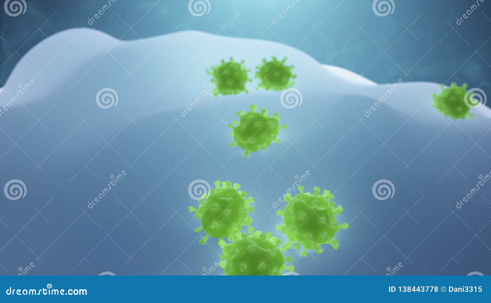 Cell Infection From Microscope. Experimental Science Lab. Cavity In ...