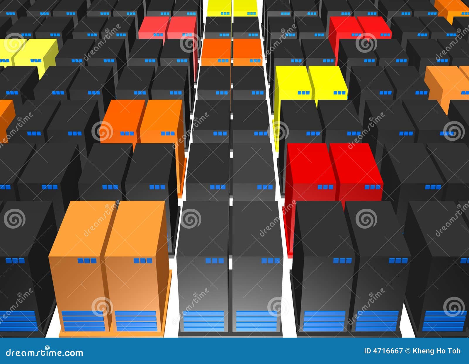 Virus Spreading Corrupted Database Servers Stock Illustration ...