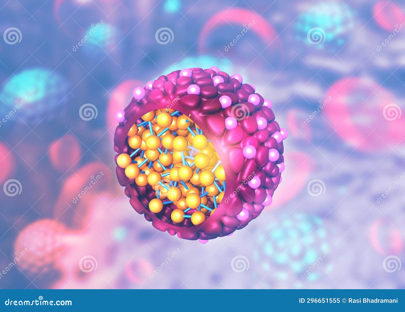 Virus structure stock illustration. Illustration of microbe - 296651555