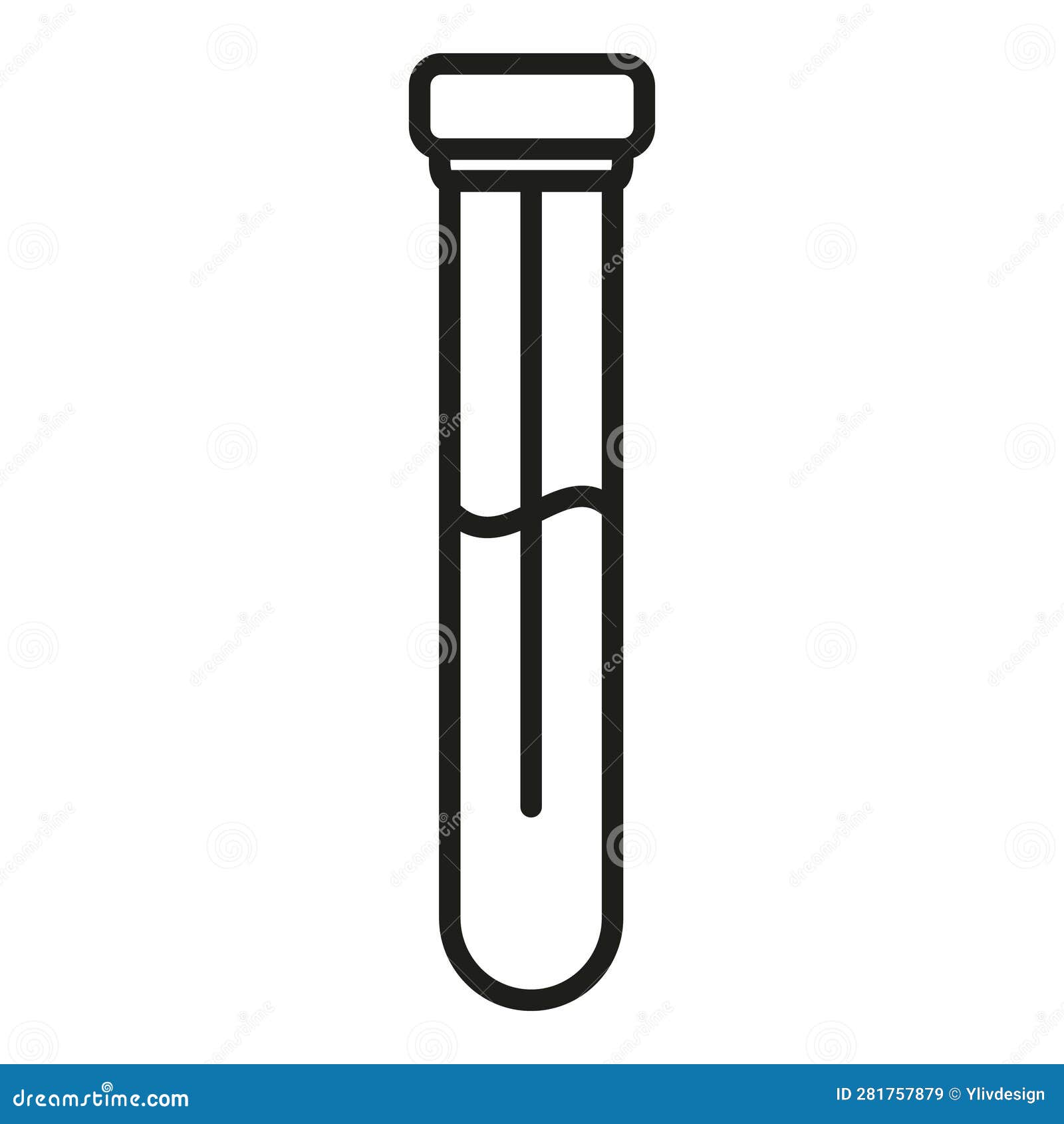 Virus Test Swab Icon Outline Vector. Covid Test Stock Vector ...