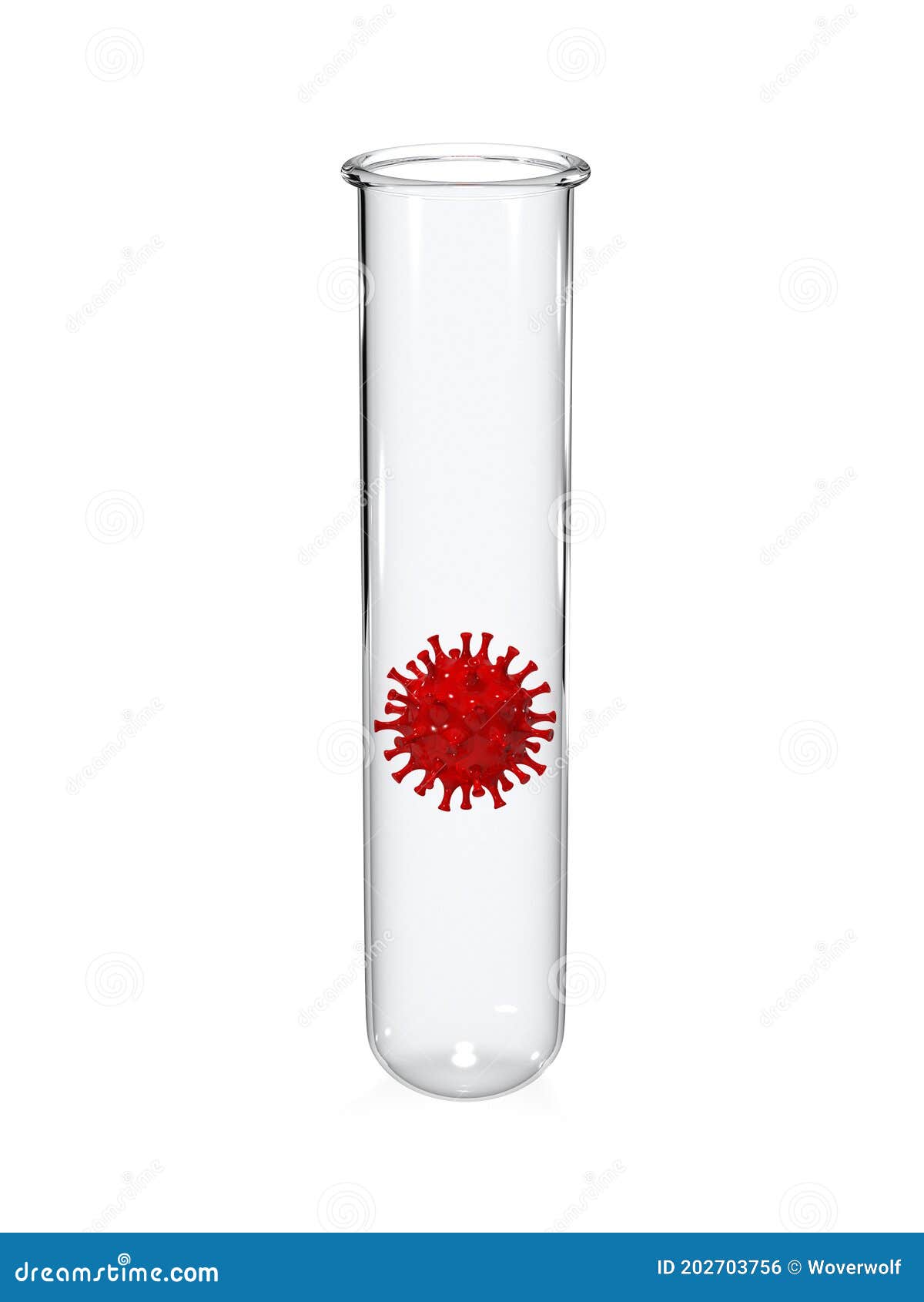 Virus Test Tube 3d Rendering Stock Illustration - Illustration of class ...