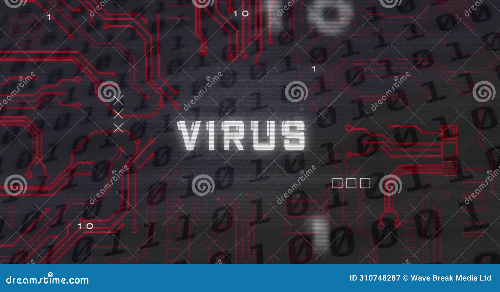 Virus Text And Microprocessor Connections Against Binary Coding Data Processing On Grey 1104