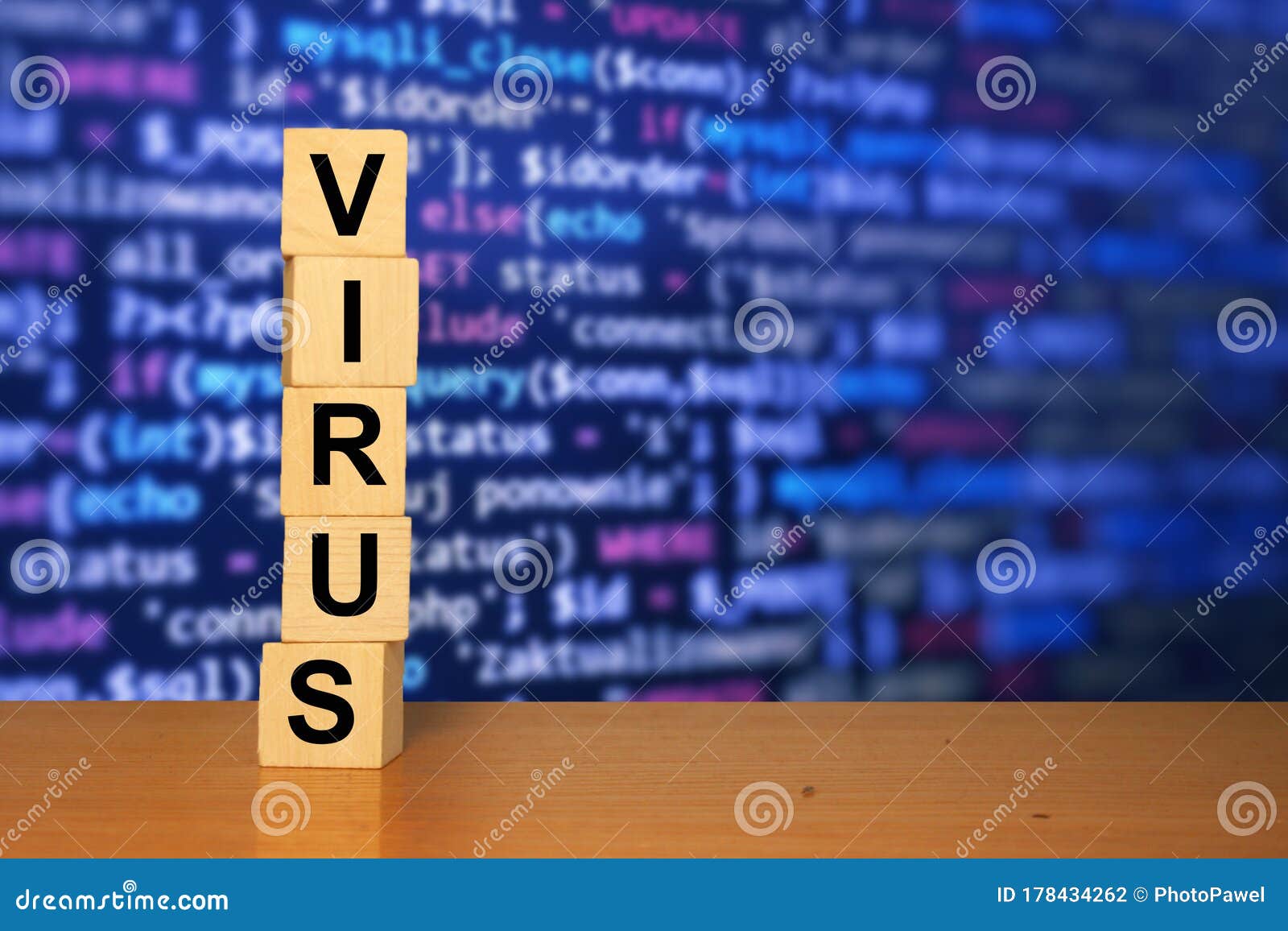 Virus Text On Rusty And Weathered Sign Outdoors. To Illustrate Virus ...