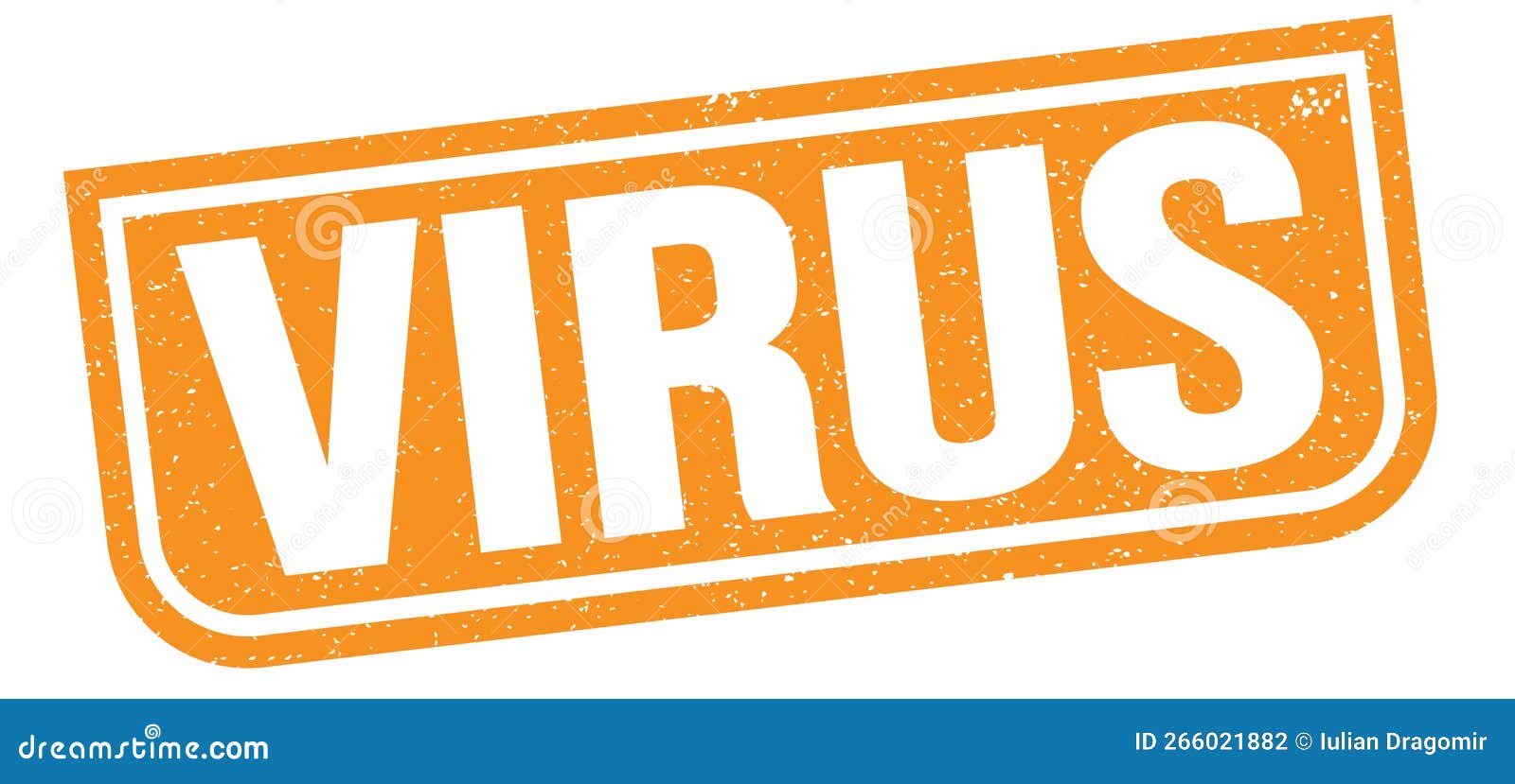VIRUS Text Written on Orange Stamp Sign Stock Illustration ...
