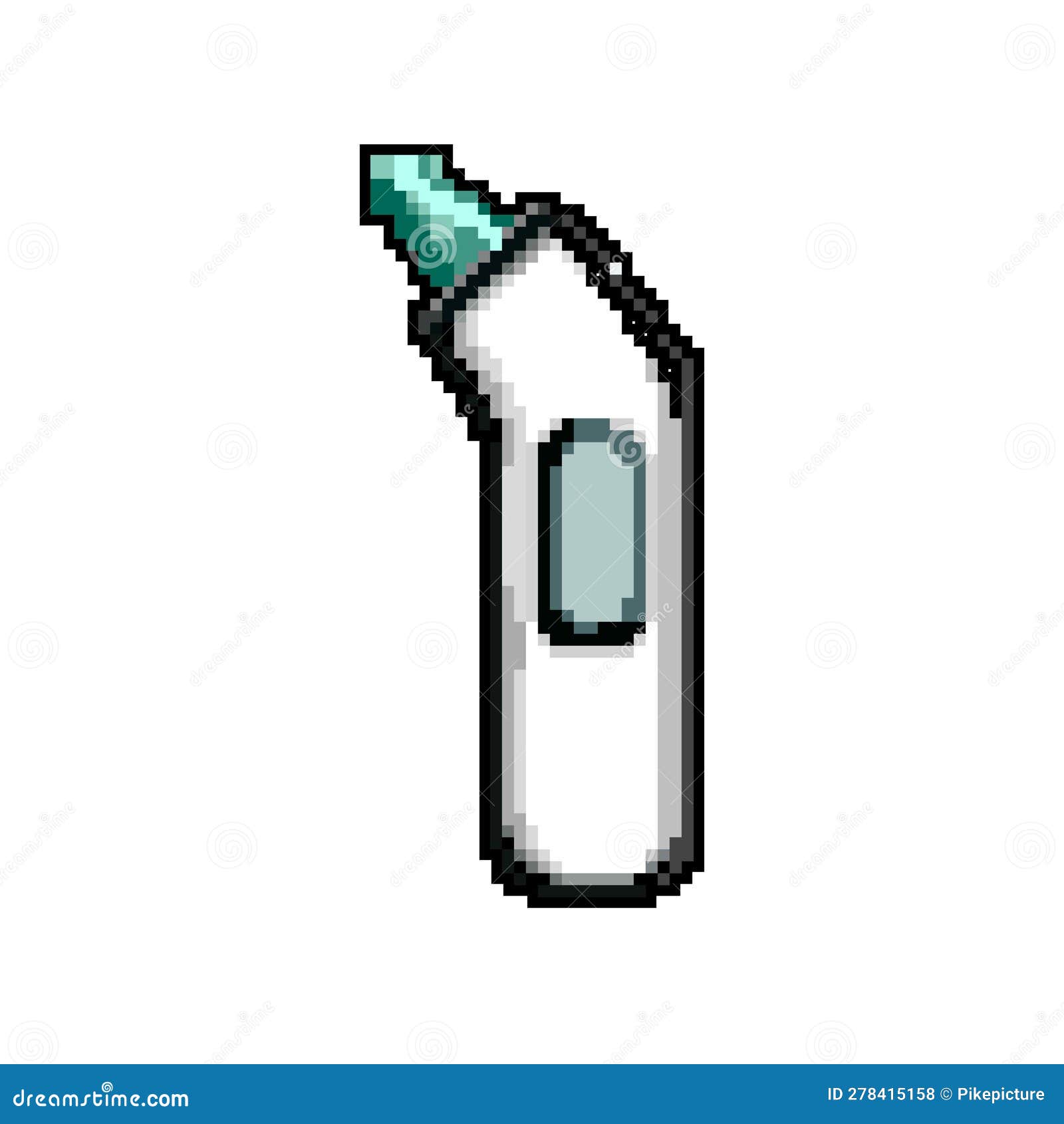 Virus Thermometer Game Pixel Art Vector Illustration Stock Vector ...