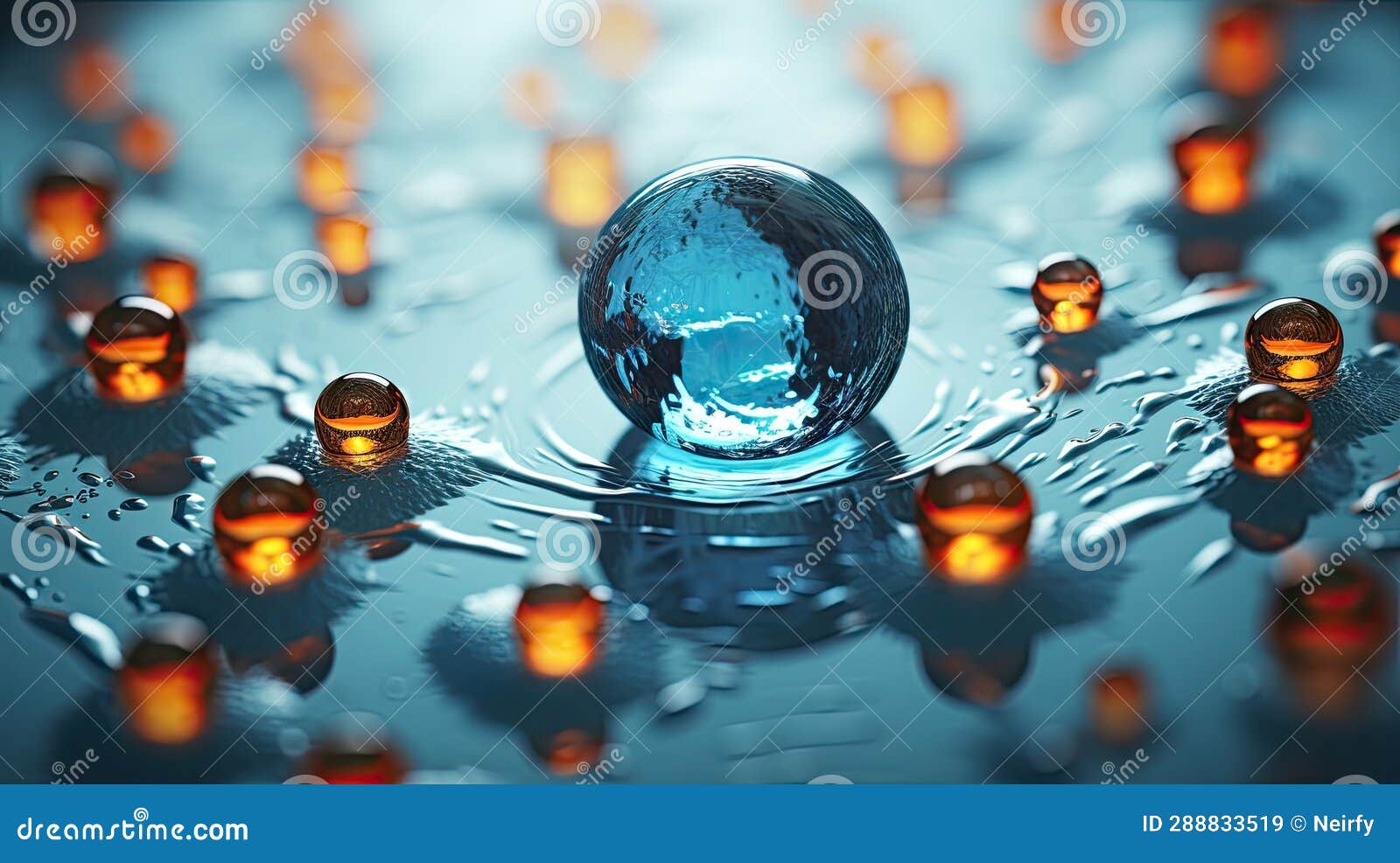 Virus Transmission in Droplets Stock Illustration - Illustration of ...