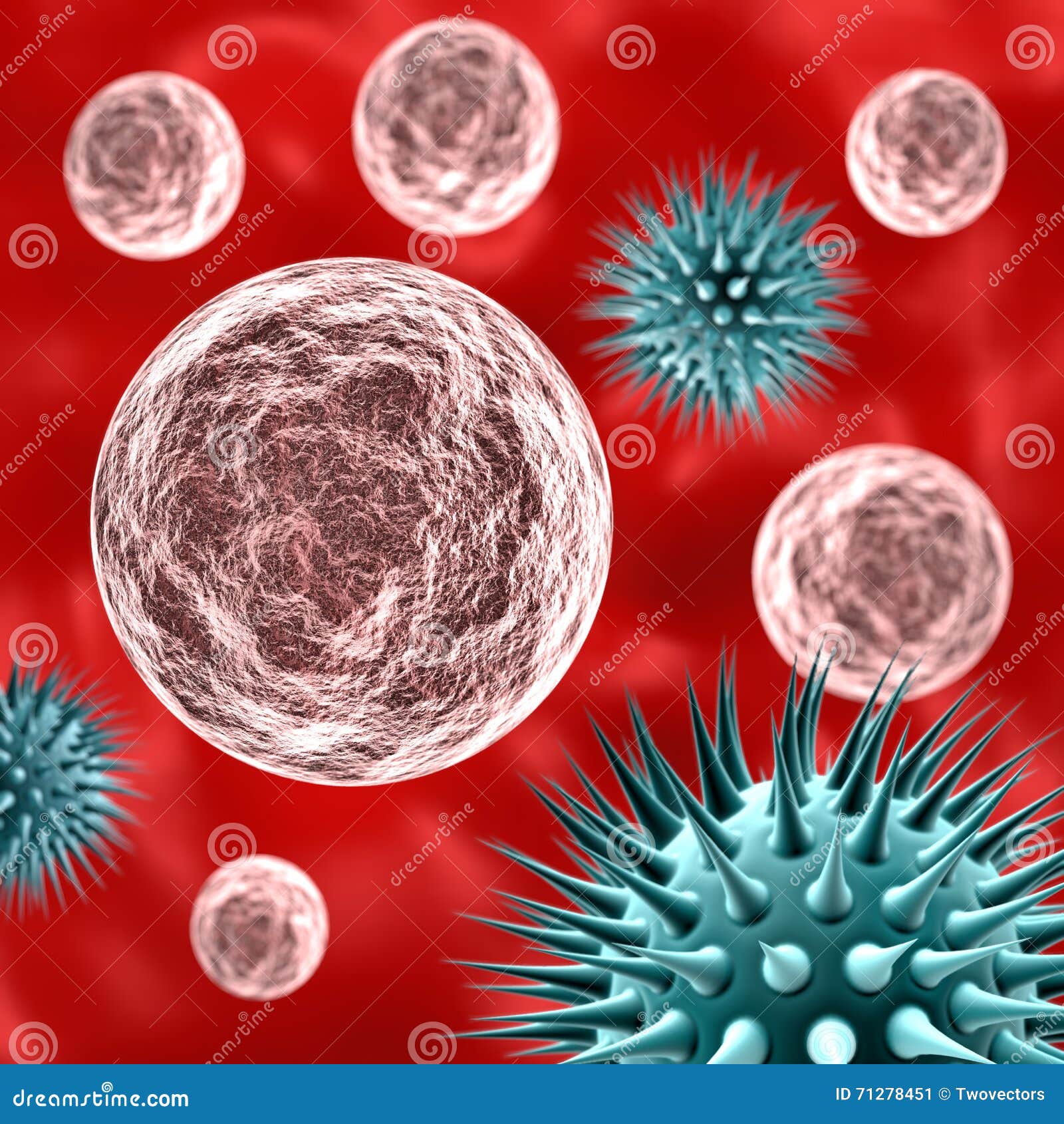 Virus Under Microscope Royalty-Free Stock Photography | CartoonDealer ...