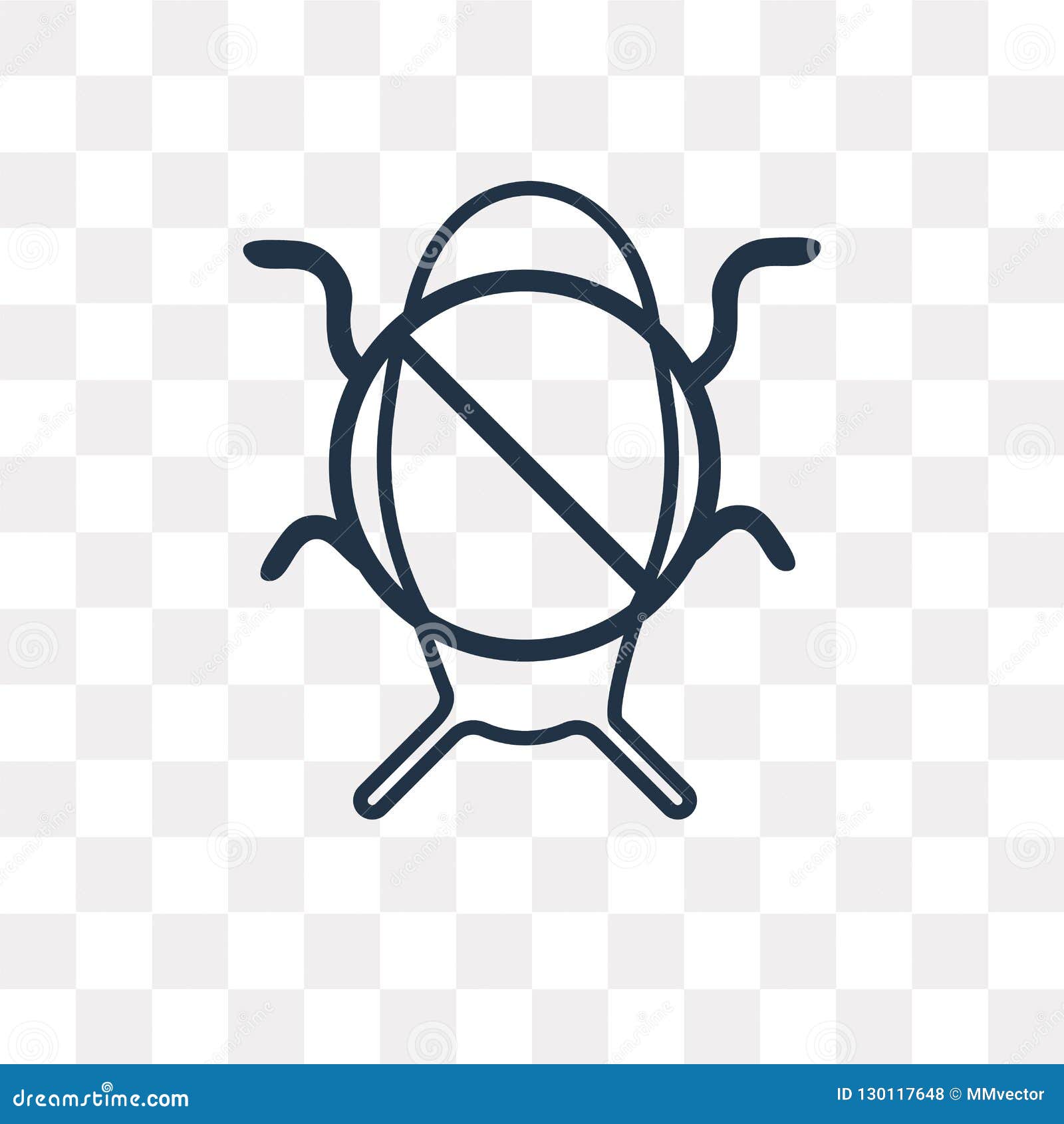 Virus Vector Icon Isolated on Transparent Background, Linear Virus ...