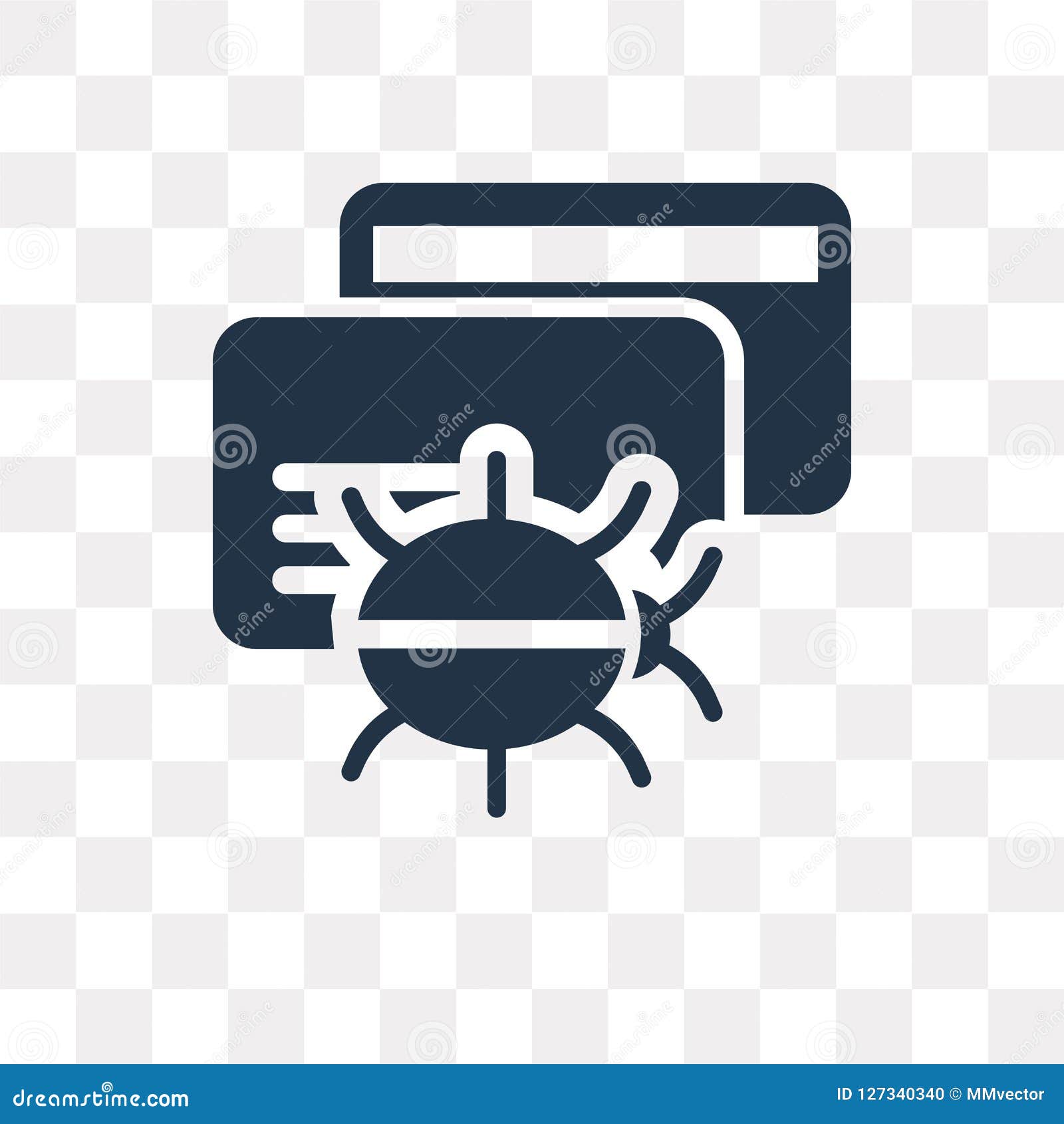 Virus Vector Icon Isolated on Transparent Background, Virus Tra Stock ...