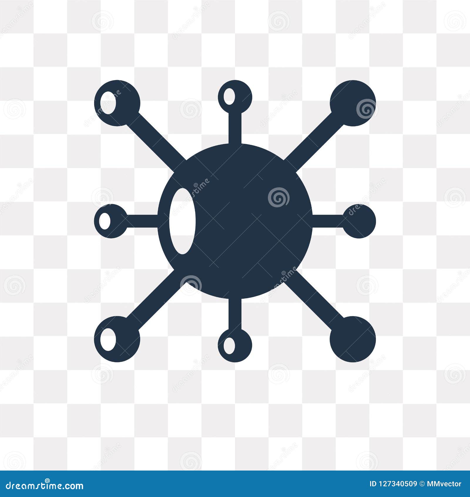 Virus Vector Icon Isolated on Transparent Background, Virus Tra Stock ...