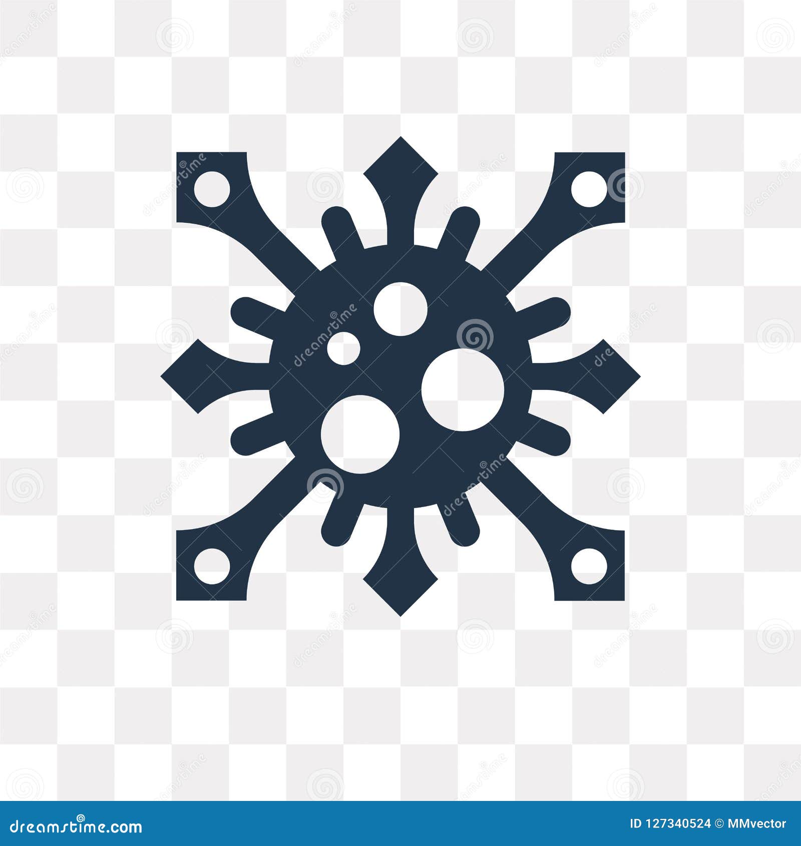 Virus Vector Icon Isolated on Transparent Background, Virus Tra Stock ...