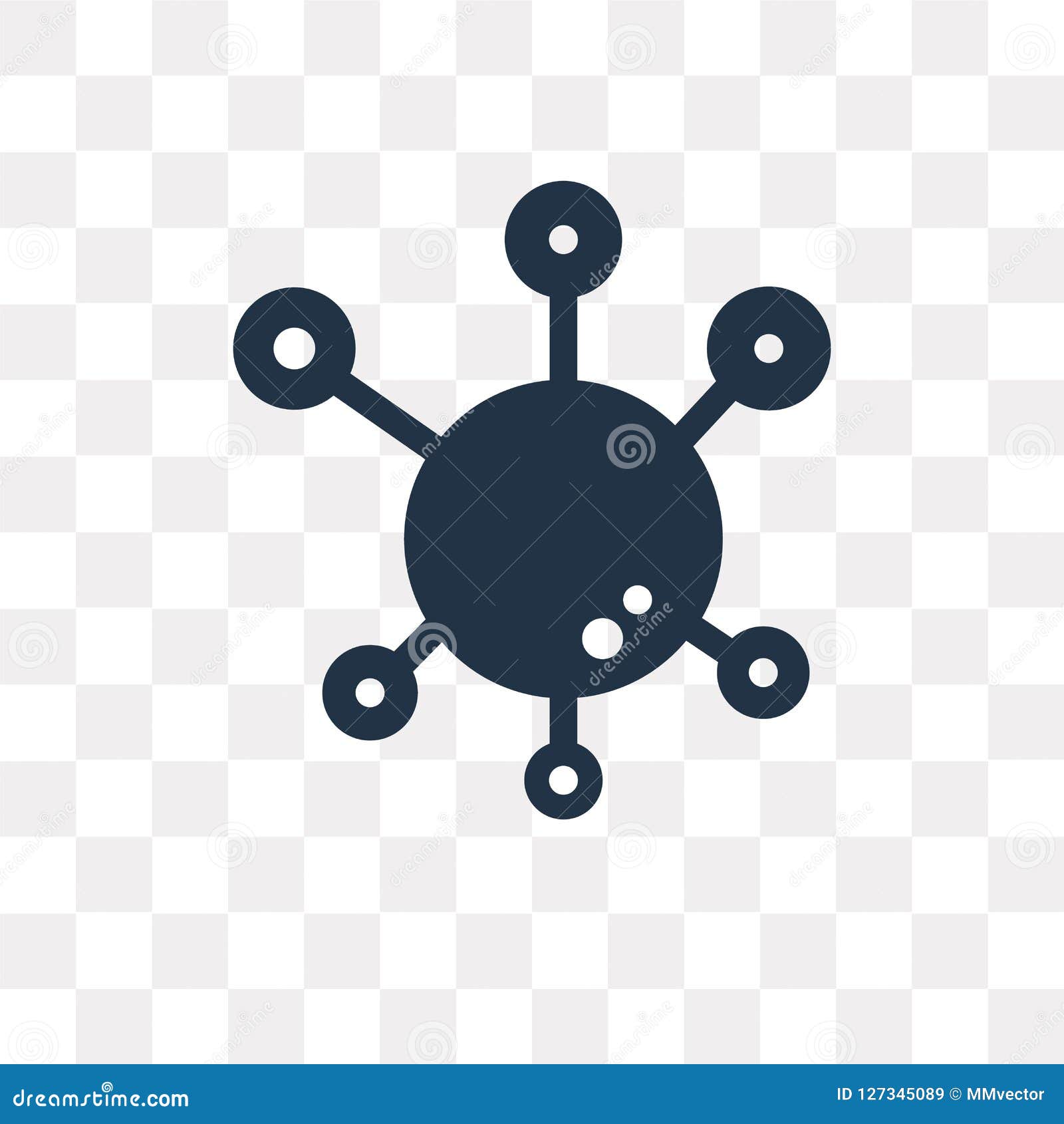 Virus Vector Icon Isolated on Transparent Background, Virus Tra Stock ...