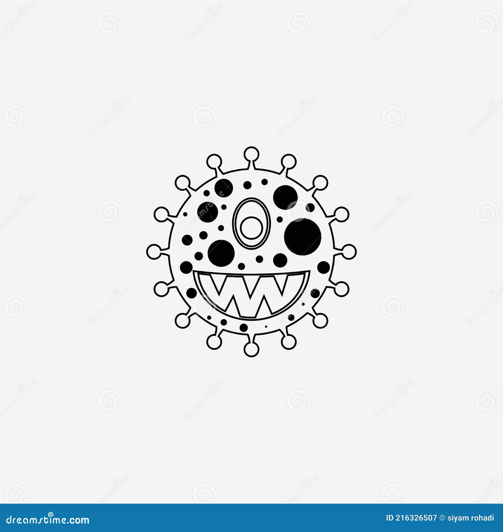 Virus Vector Illustration Design Icon Logo Stock Vector - Illustration ...