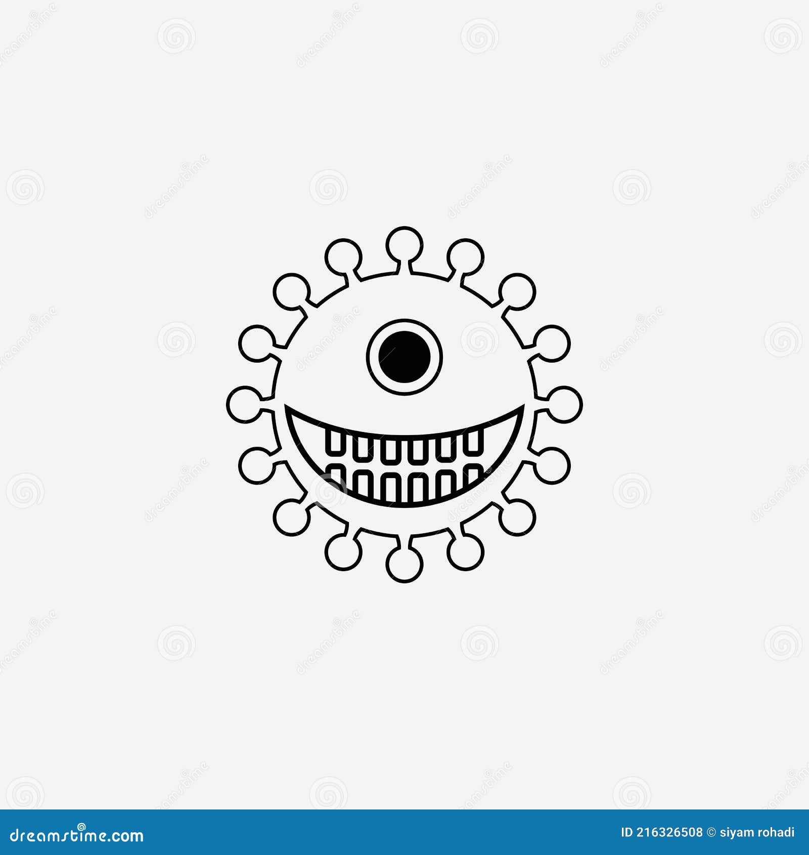 Virus Vector Illustration Design Icon Logo Stock Vector - Illustration ...