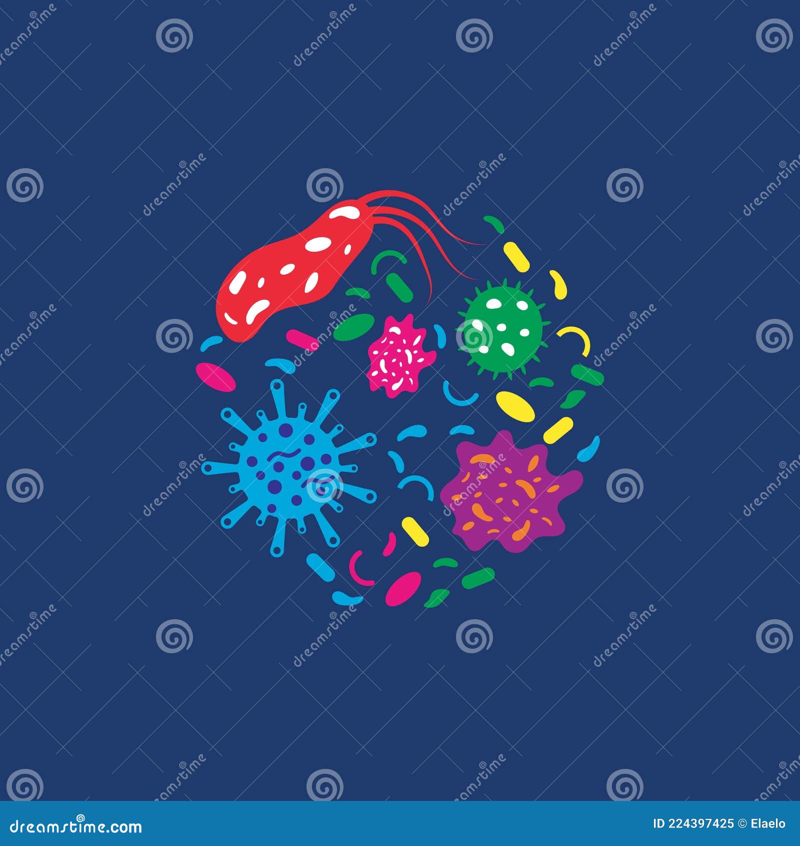 Virus Vector Illustration Icon Template Design Stock Vector ...
