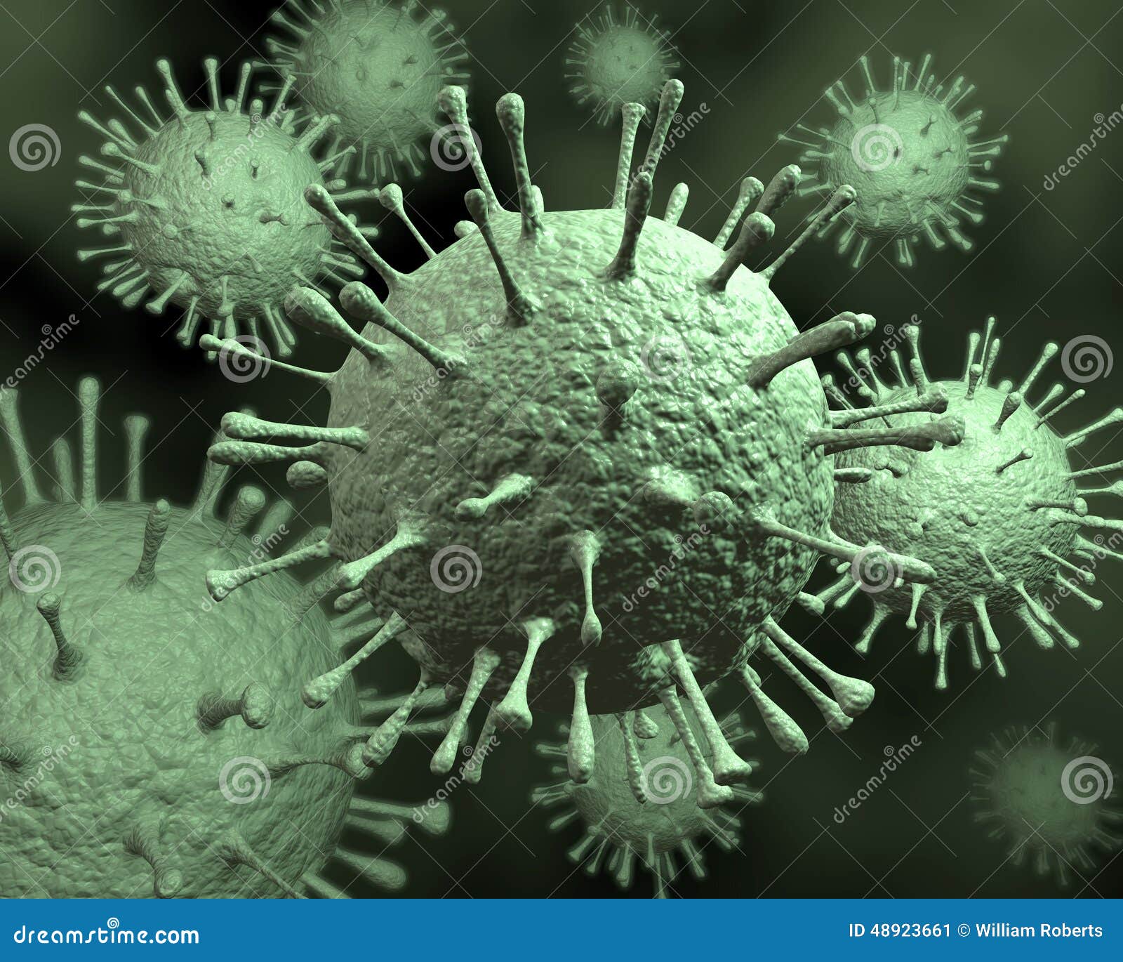 Virus - Vers Le Haut De Fin Illustration Stock - Illustration du ...