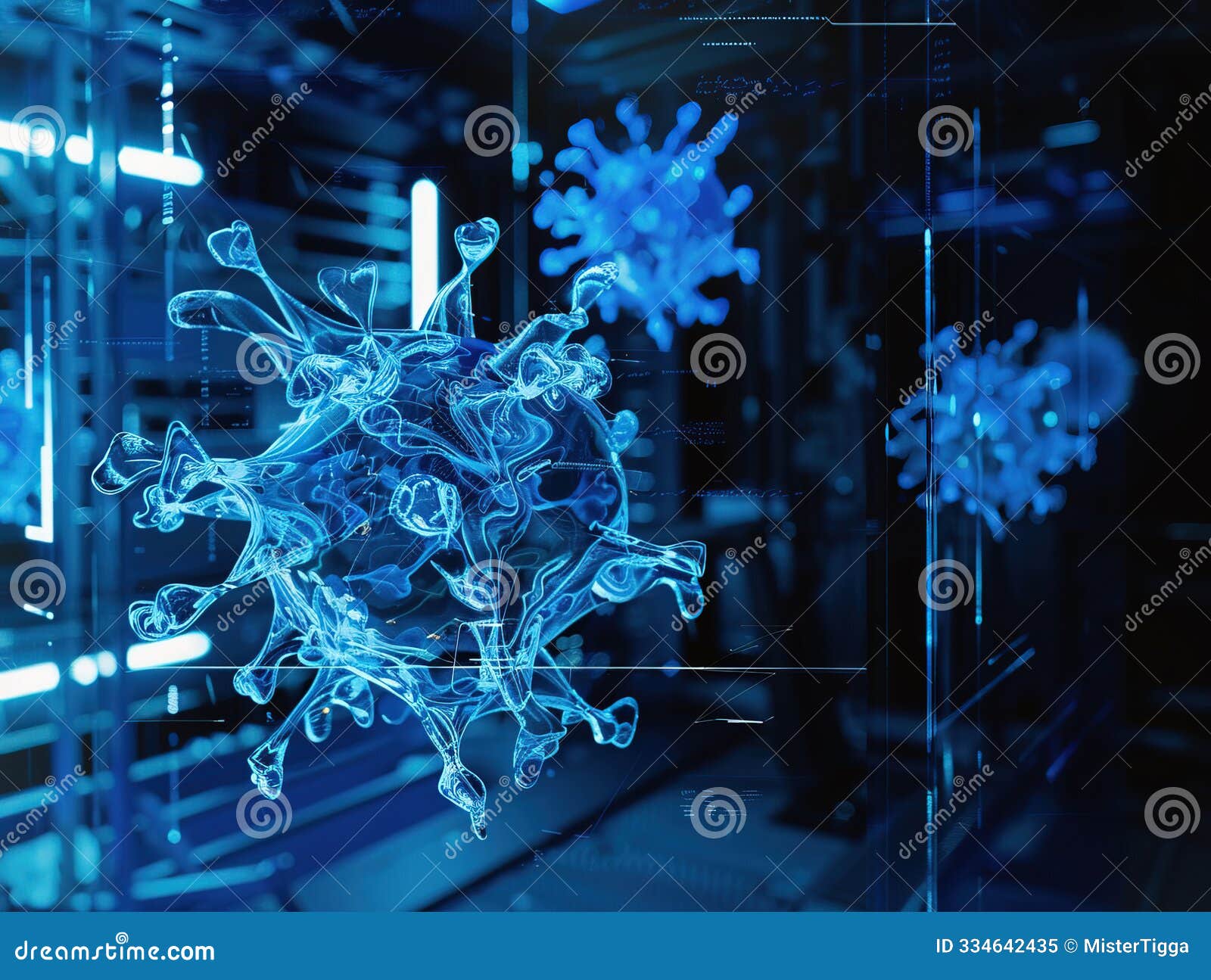 Virus Visualization with Augmented Reality Transparent Virus in Studio ...