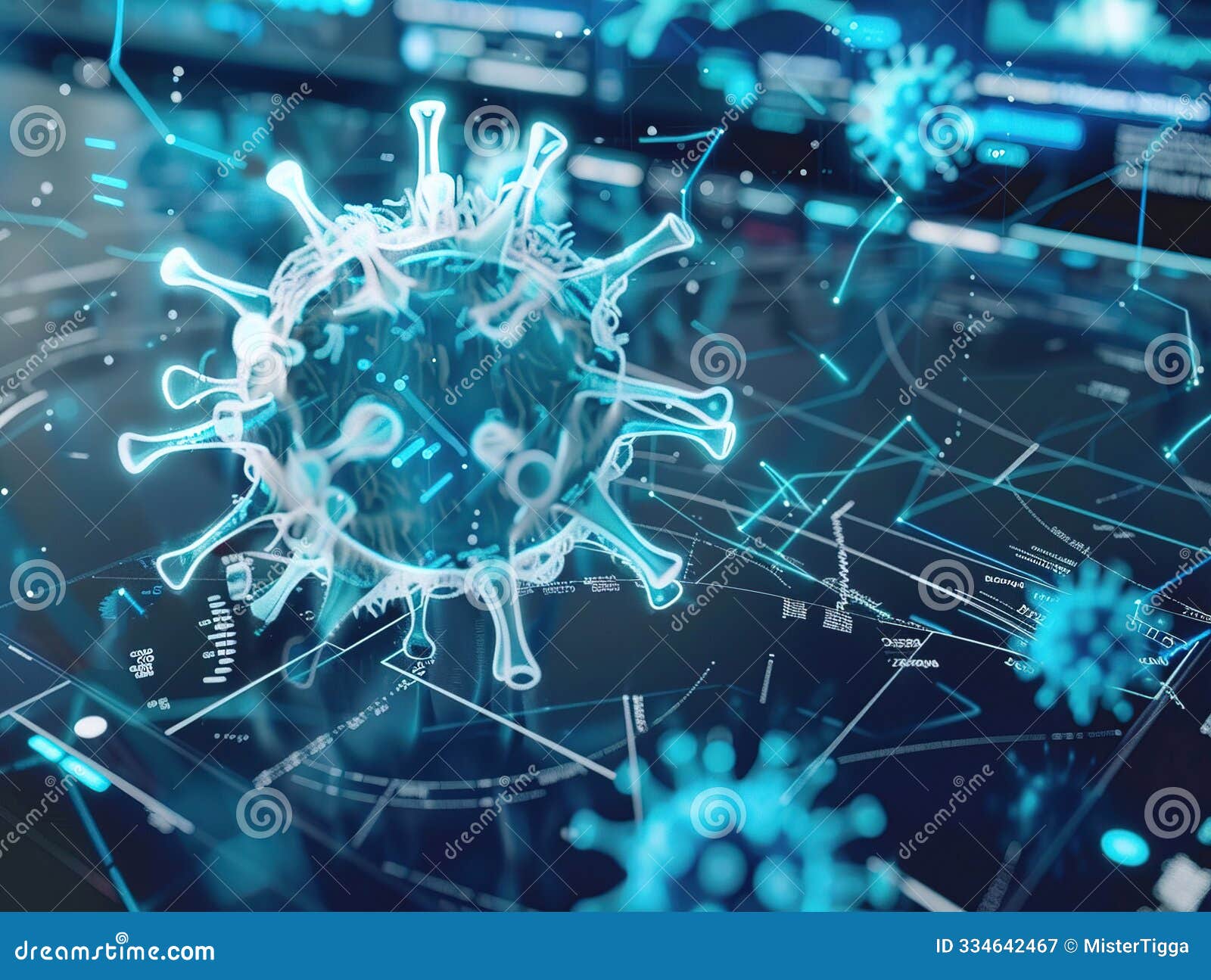 Virus Visualization with Augmented Reality Transparent Virus in Studio ...