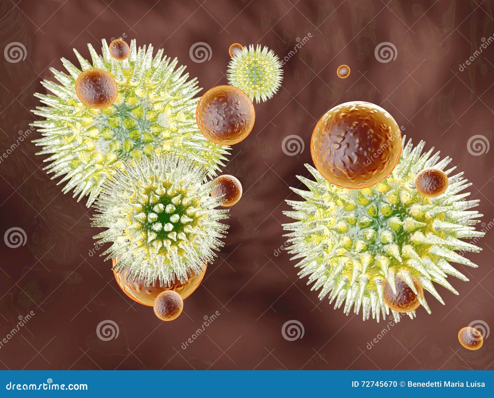 Virus vs Immune system stock illustration. Illustration of immune ...