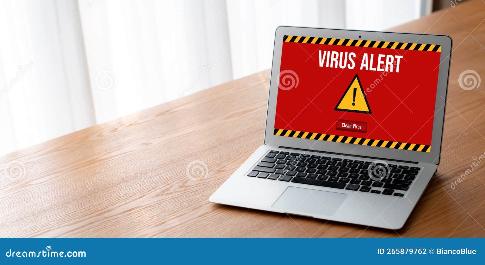 Virus Warning Alert on Computer Screen Detected Modish Cyber Threat ...