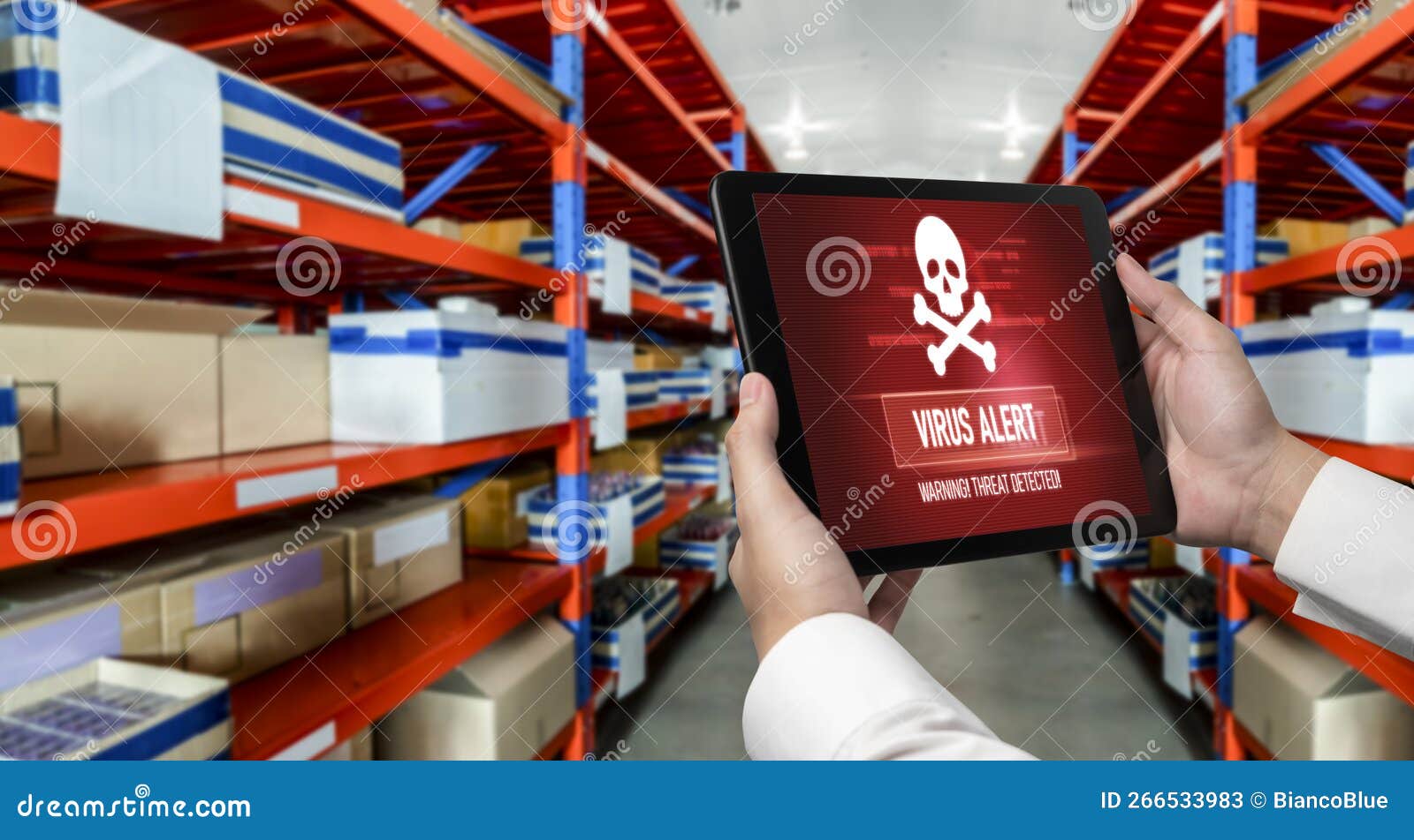 Virus Warning Alert on Computer Screen Detected Modish Cyber Threat ...