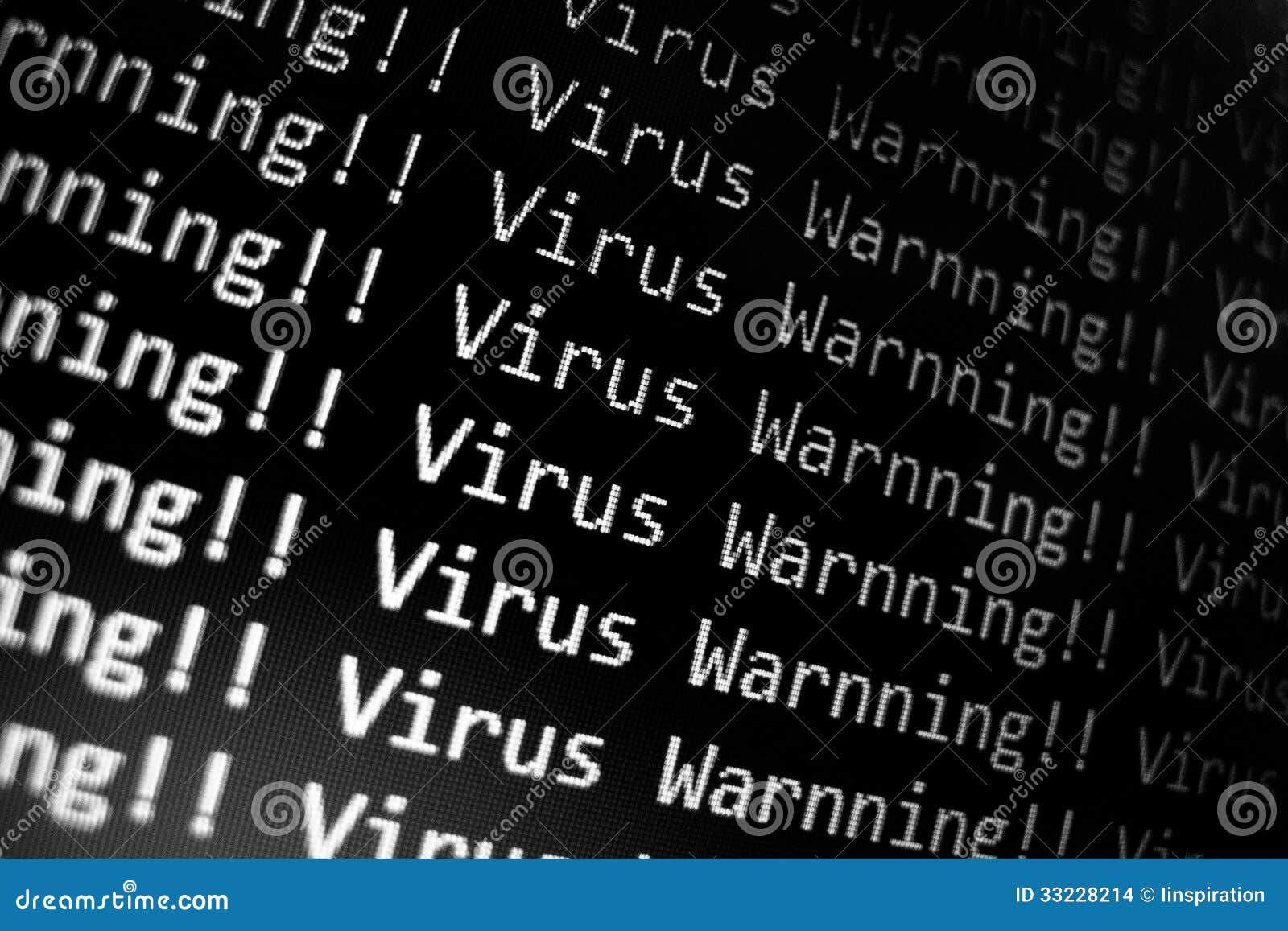 Virus Warning stock photo. Image of color, malware, innovation - 33228214