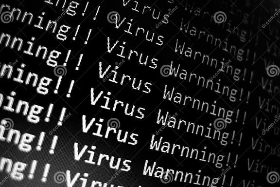 Virus Warning stock photo. Image of color, malware, innovation - 33228214