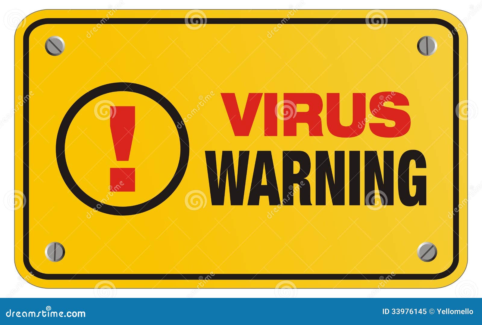 Virus Warning Window Vector Illustration | CartoonDealer.com #18275866