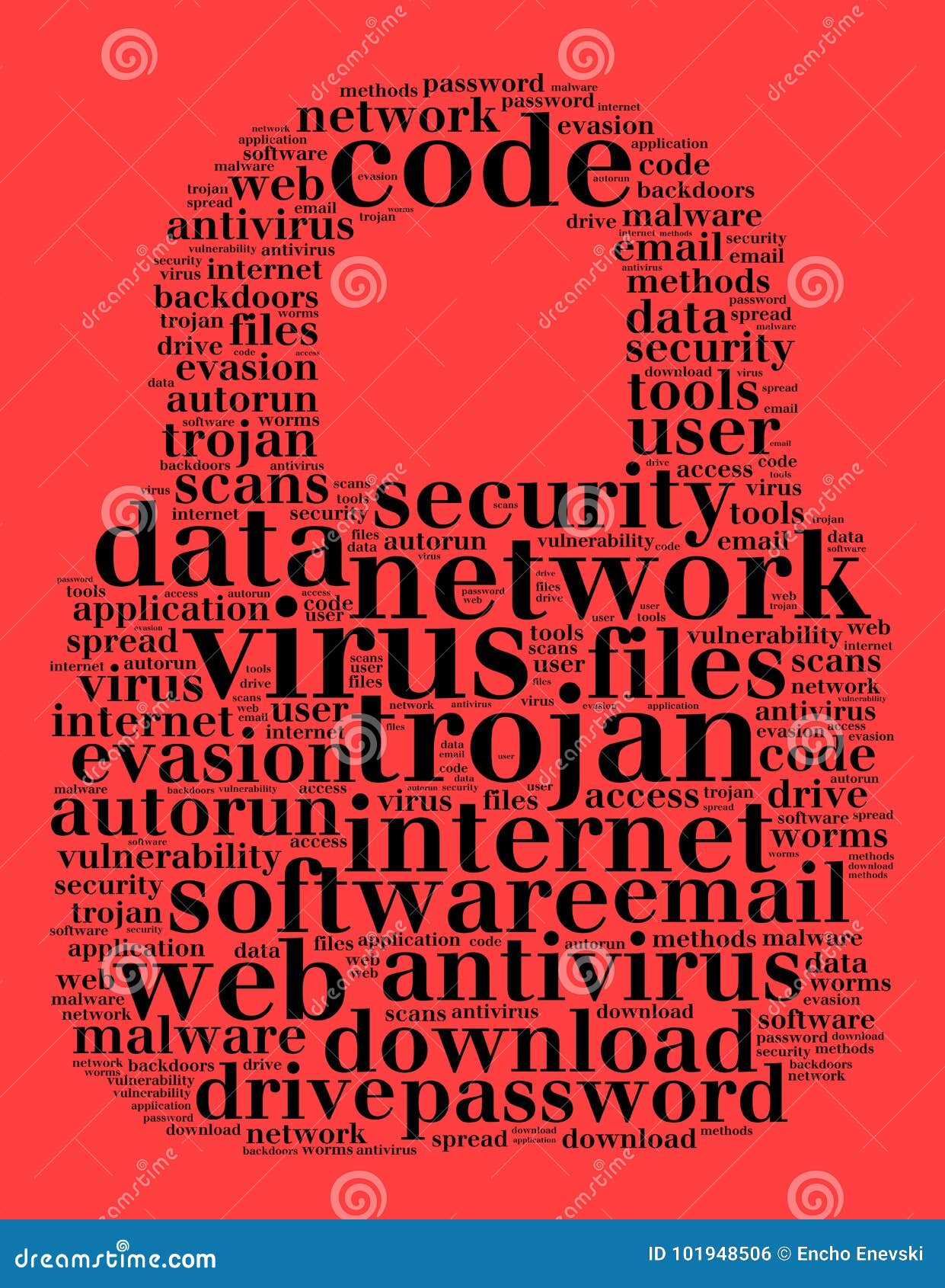 Virus word cloud concept stock illustration. Illustration of virus ...