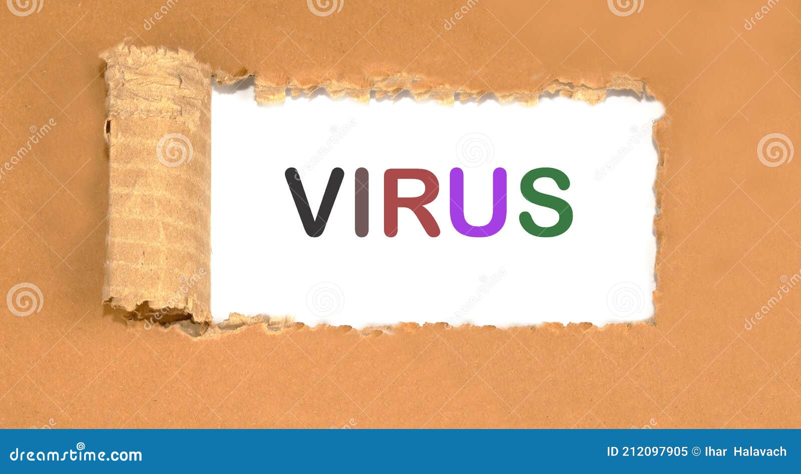 The Virus Word in Different Colored Letters Indicates Changes and ...