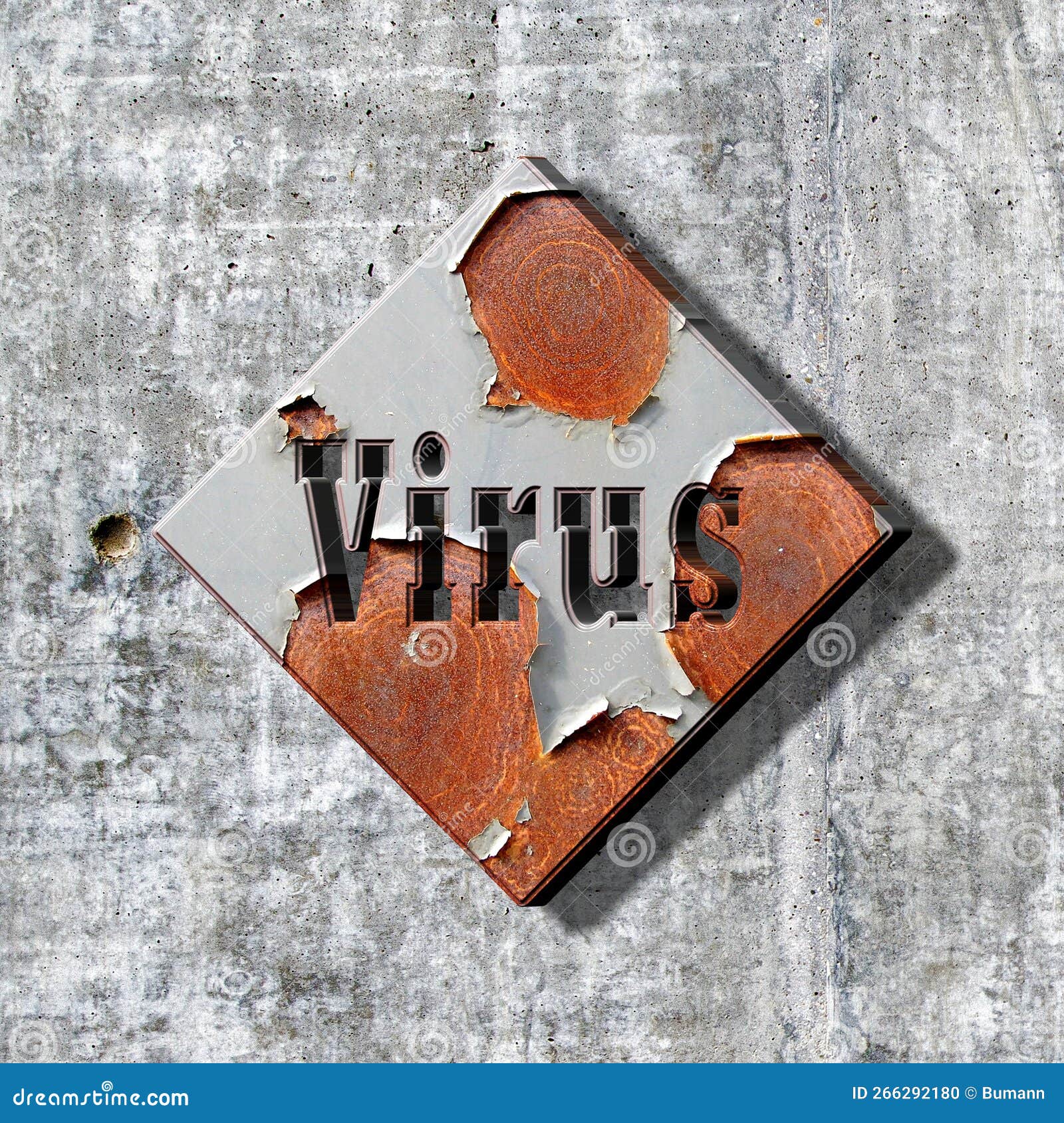 `Virus` - Word, Lettering or Text As a 3D Illustration, 3D Rendering ...
