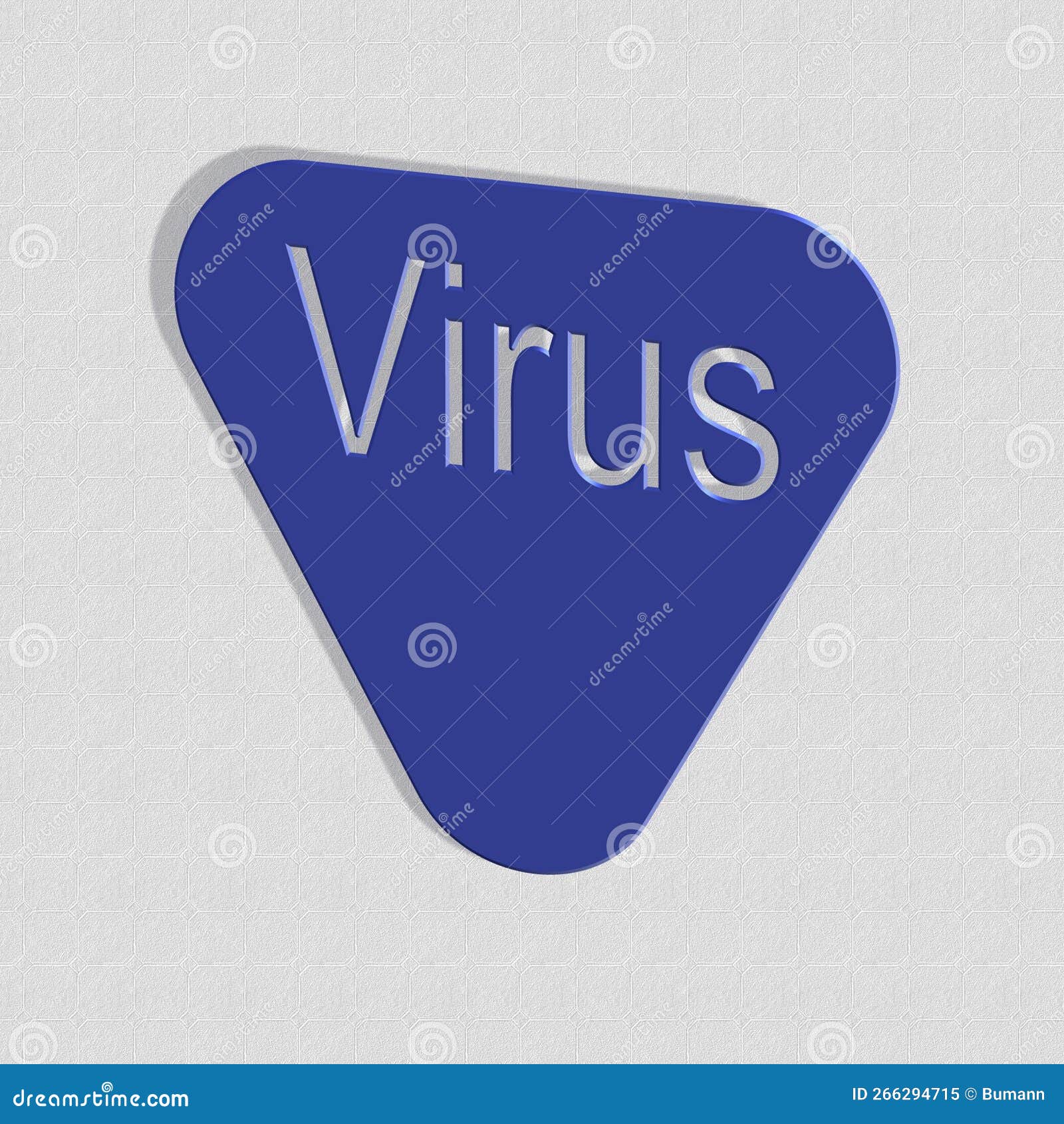 `Virus` - Word, Lettering or Text As a 3D Illustration, 3D Rendering ...
