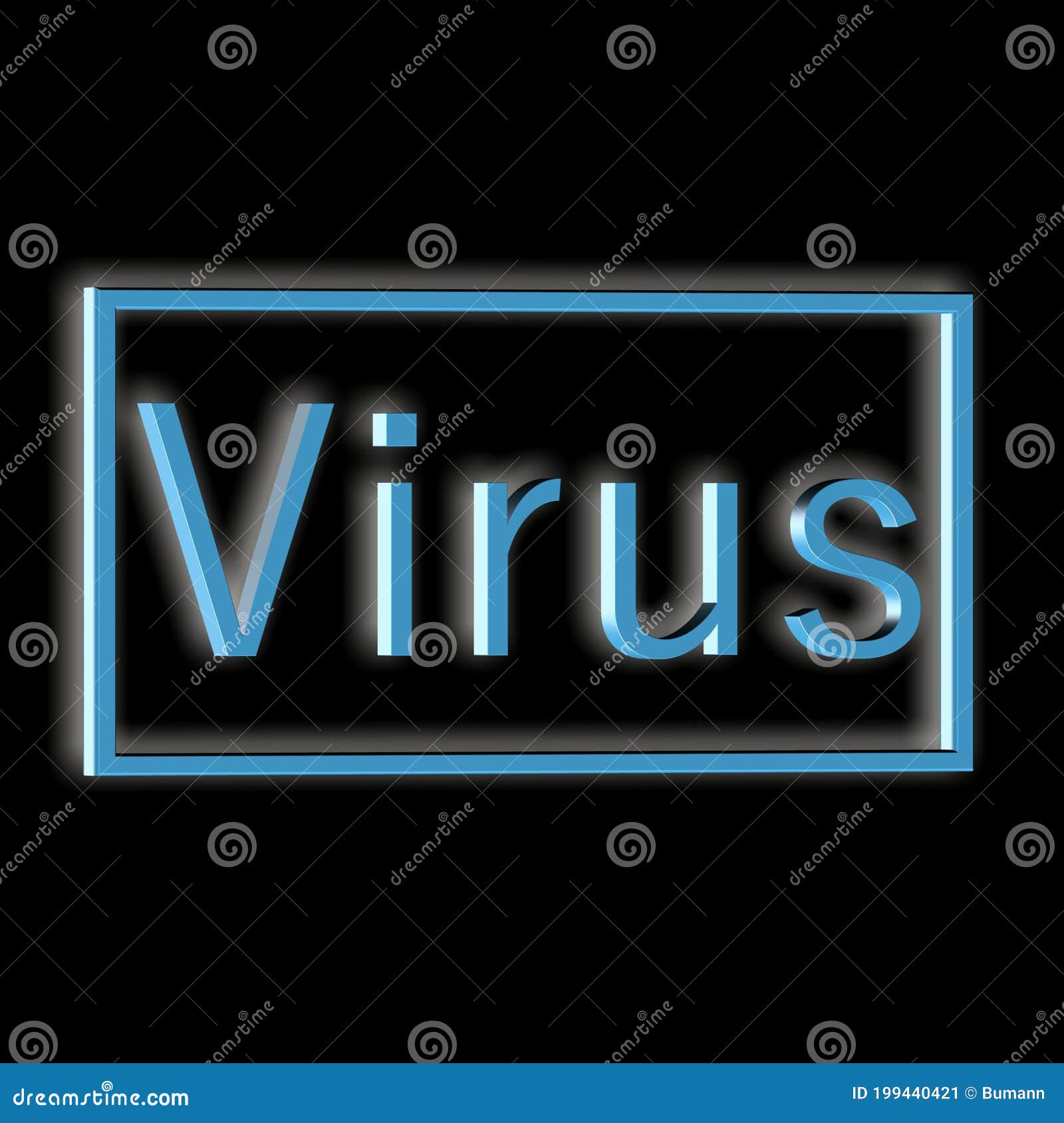 Virus - Word or Text As 3D Illustration, 3D Rendering Stock ...