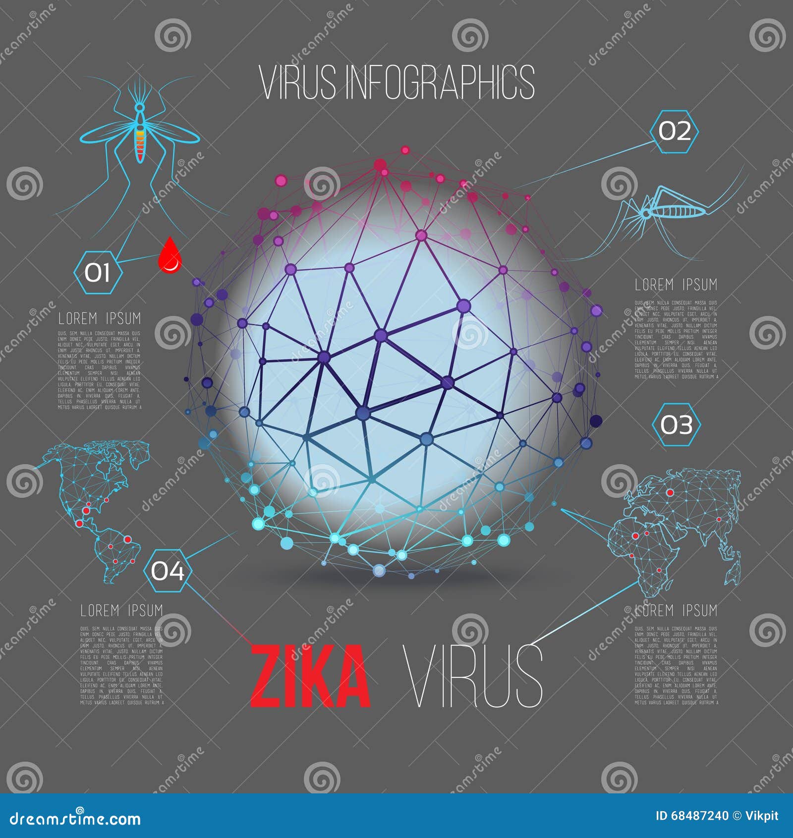 Virus Zika Vector Illustration Stock Vector - Illustration of design ...