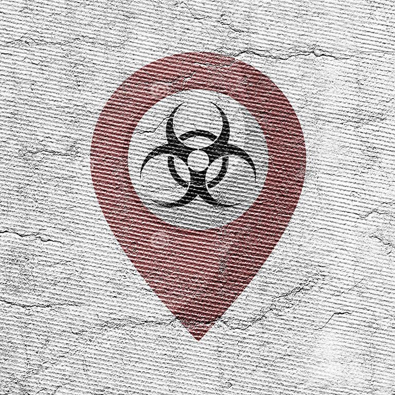 Virus zone stock illustration. Illustration of button - 143364029