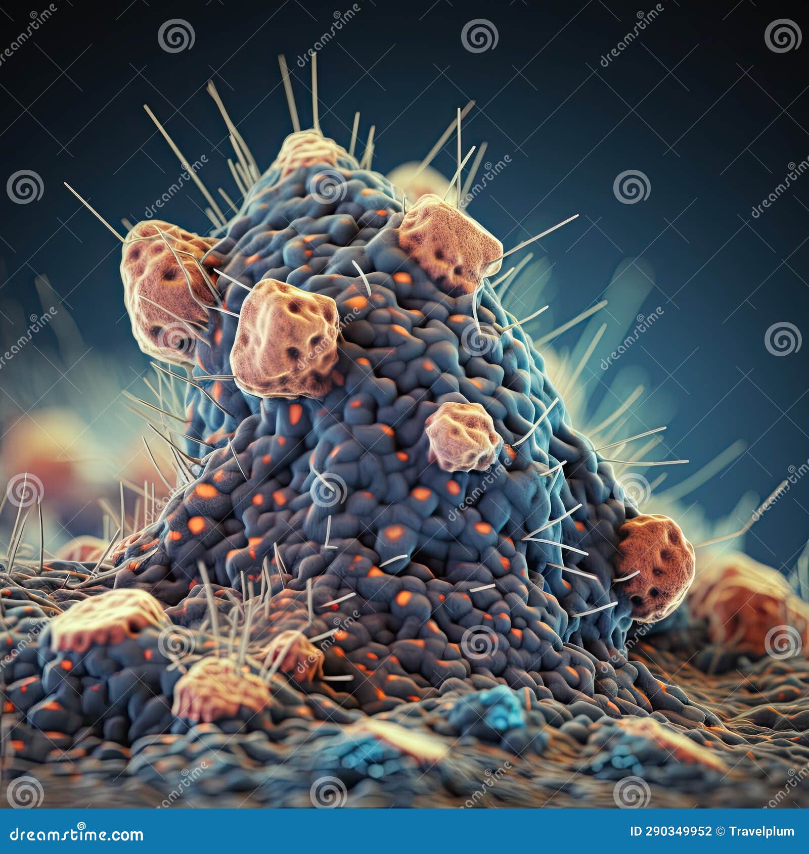 Viruses and Bacterium Under Microscope, Showing it S Details and ...