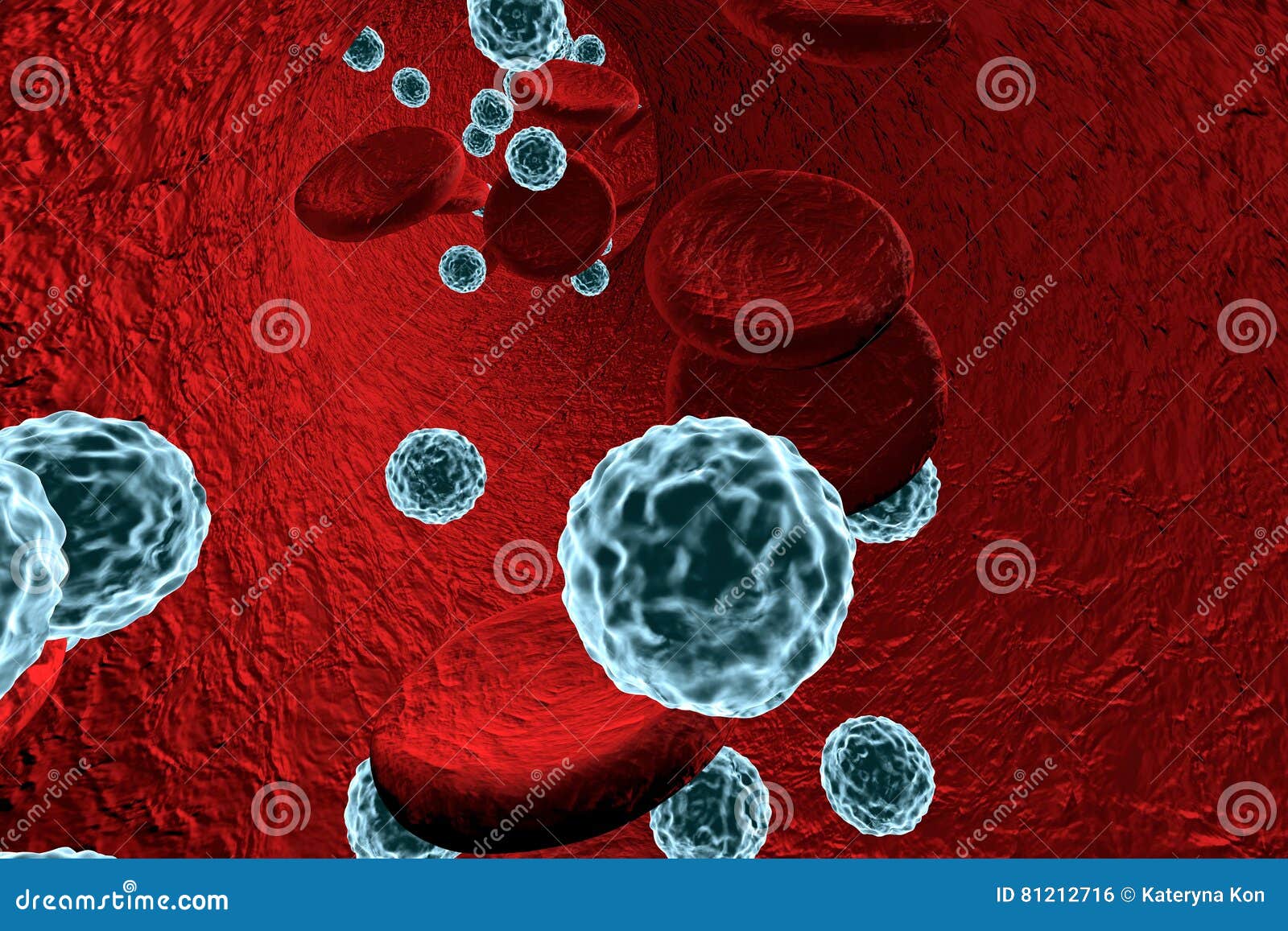 Viruses in Blood. Generalized Viral Infection Stock Illustration ...