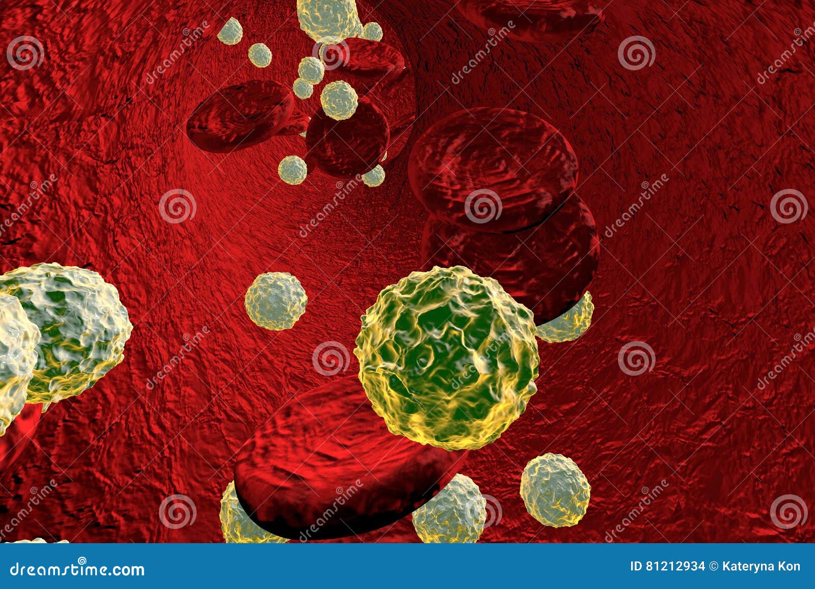 Viruses in Blood. Generalized Viral Infection Stock Illustration ...