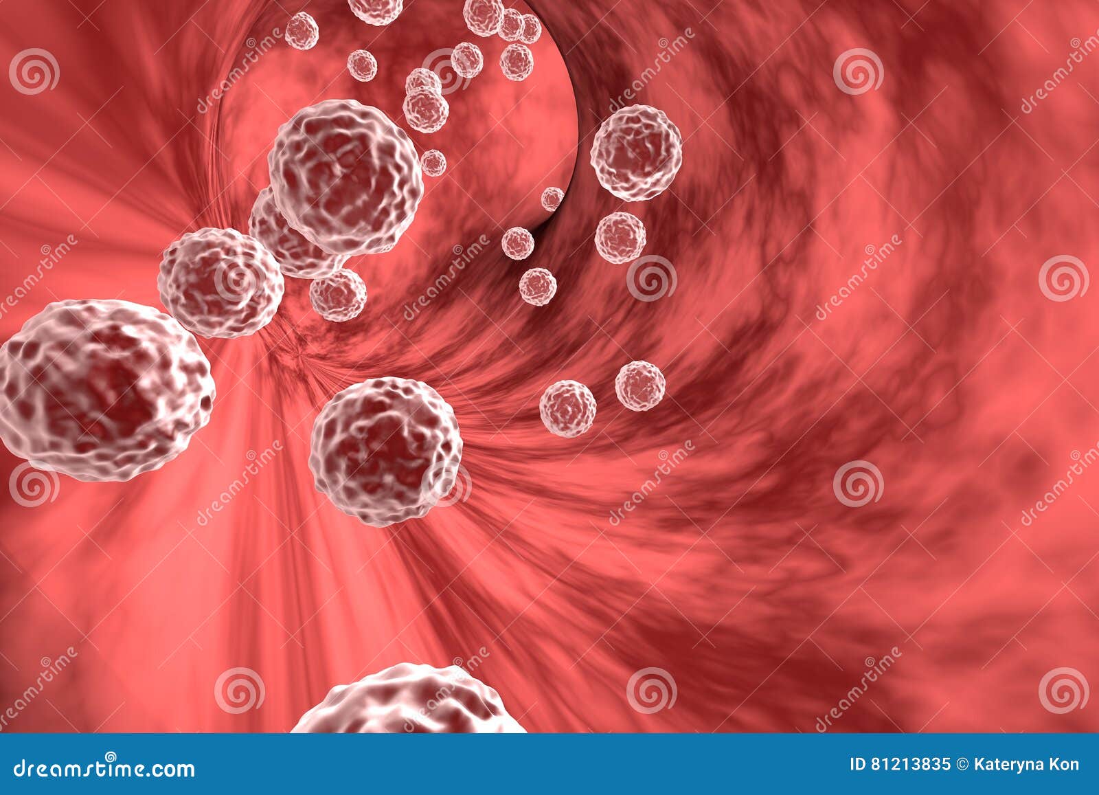 Viruses in Blood. Generalized Viral Infection Stock Illustration ...