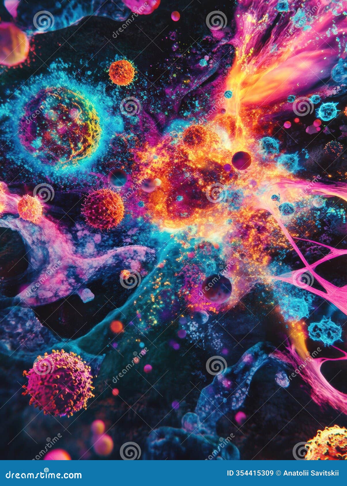 Viruses Engaging in Complex Interactions with Human Cells in Vibrant ...