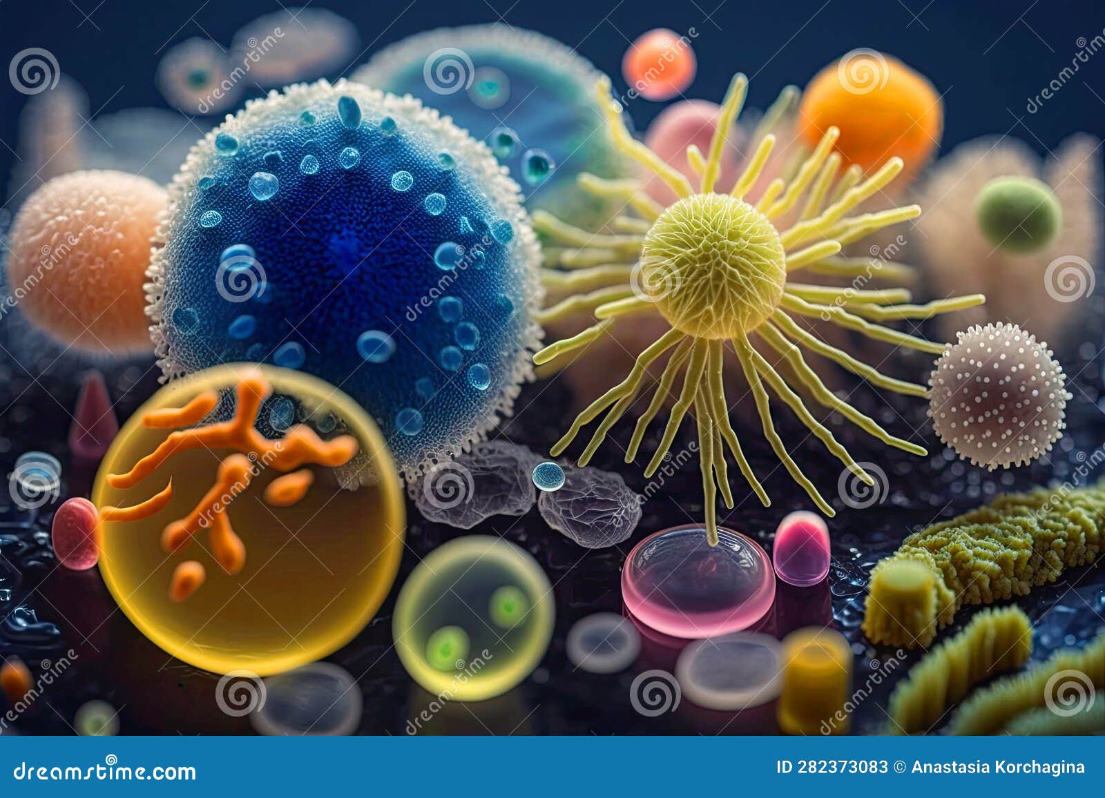 Viruses, Germs and Bacteria, Types of Microorganisms Under Microscopic ...