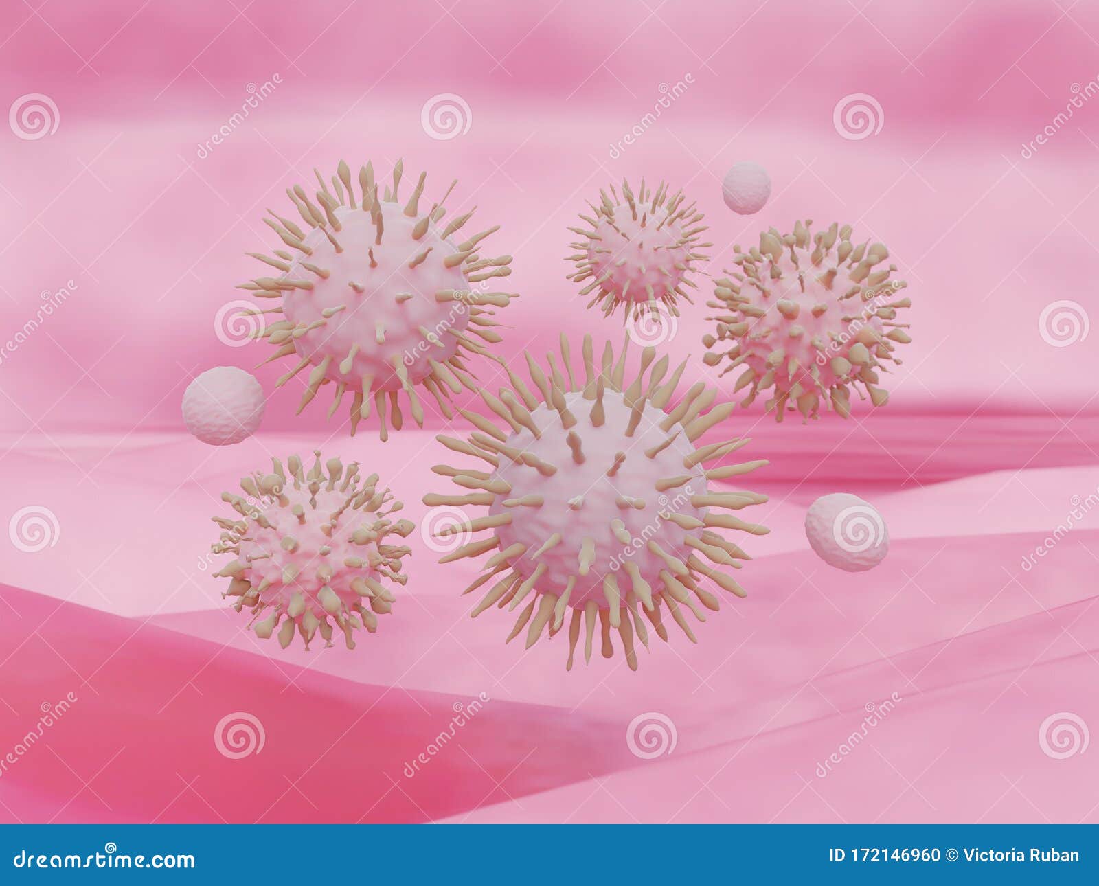 Viruses Infect the Human Body Stock Illustration - Illustration of ...